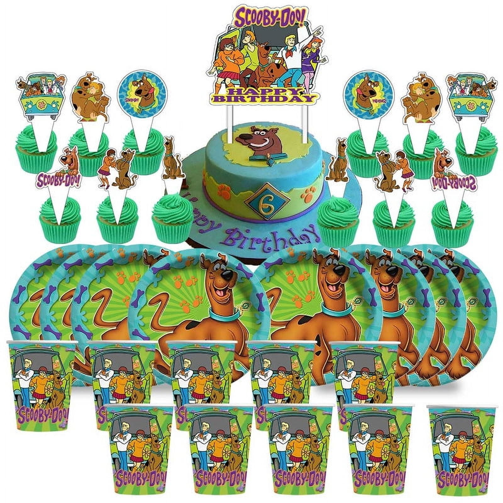 Scooby doo Birthday Cups Party Supplies Plates Fans Decorations Cake ...