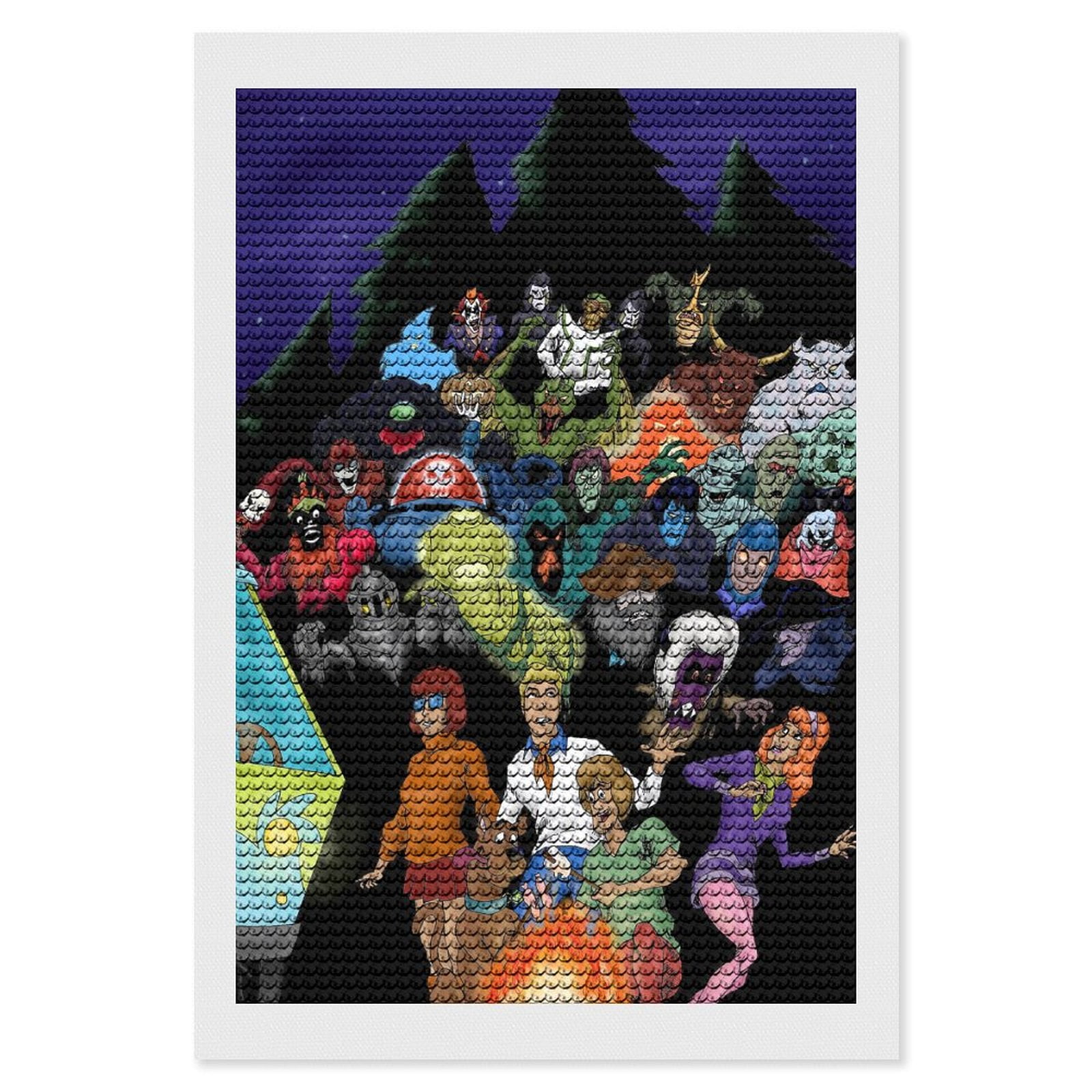 Scooby-doo Scooby Canvas Picture Paintings Prints Wall Hang Diamond ...