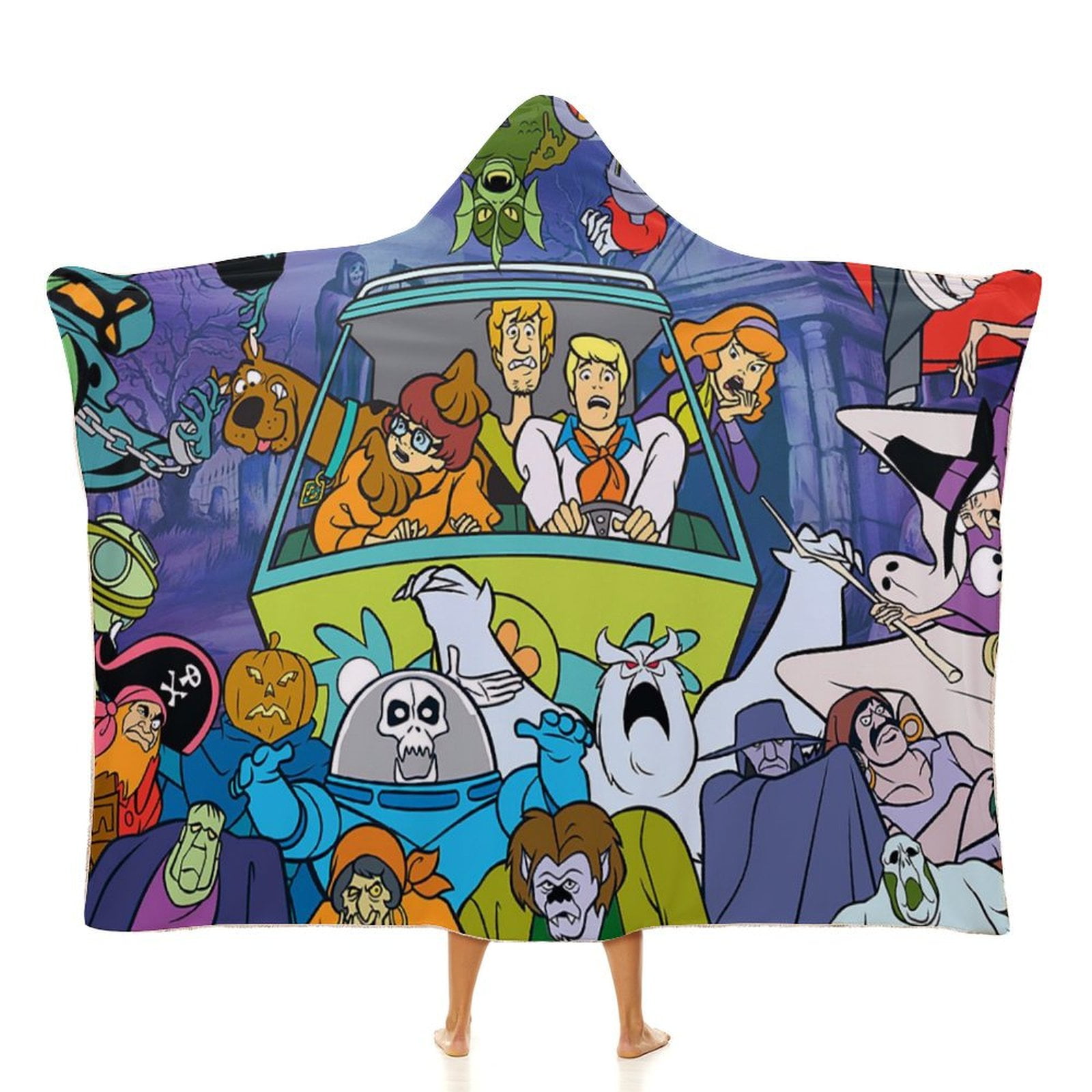 Scooby-doo Scooby Soft Fleece Warm Blanket Throw Fuzzy Wearable Blanket ...