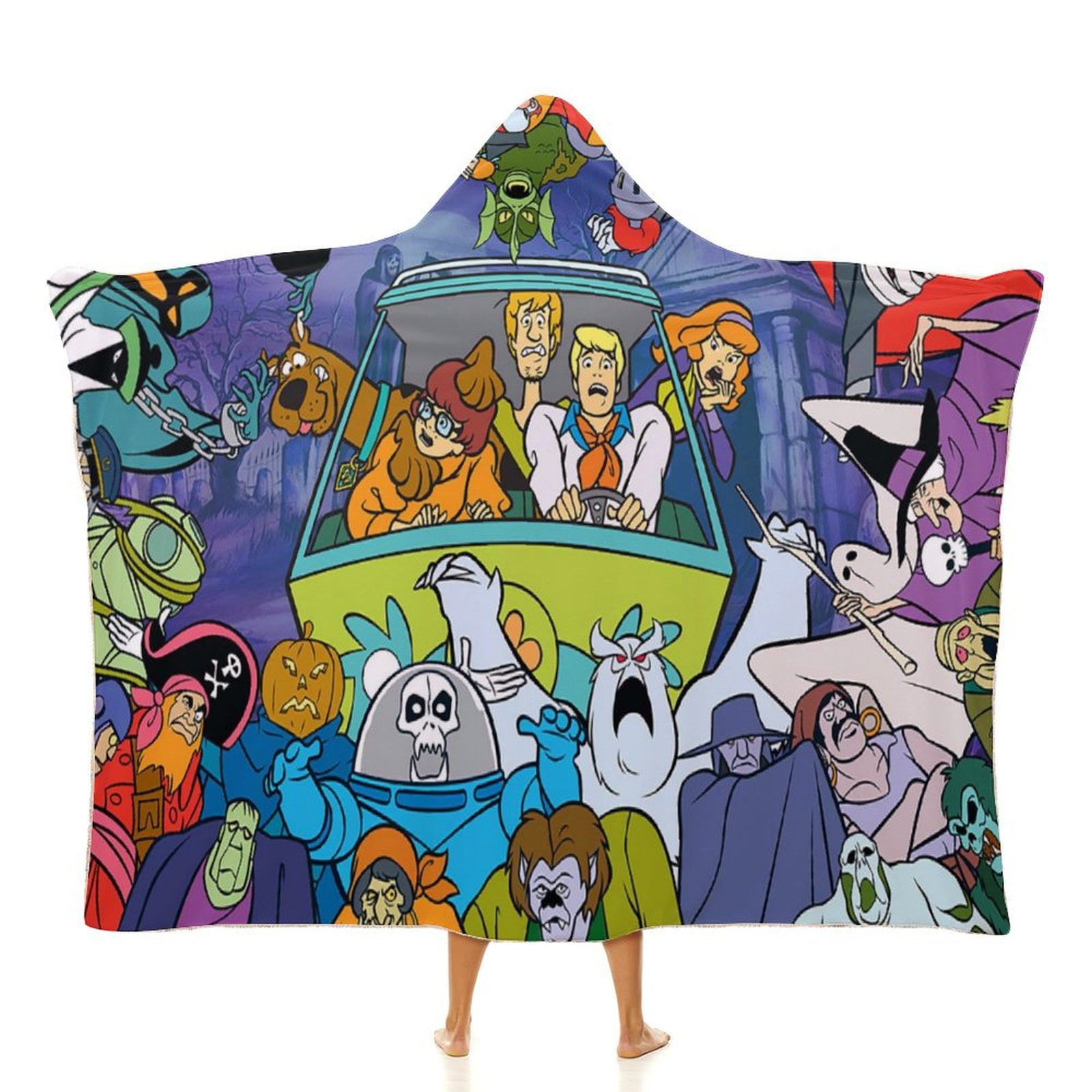 Scooby-doo Scooby Soft Fleece Warm Blanket Throw Fuzzy Wearable Blanket ...