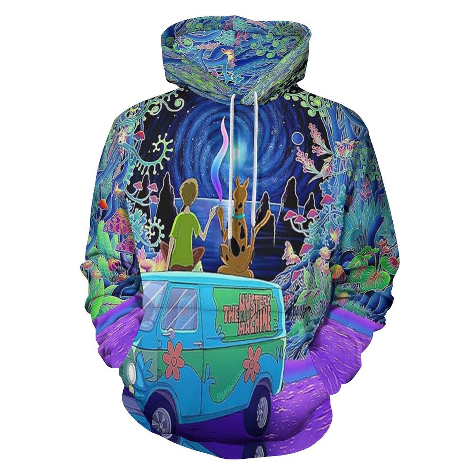 Scooby-doo Sky Adult Sweater Pullover Hoodie 3D Printed Loose Hooded ...