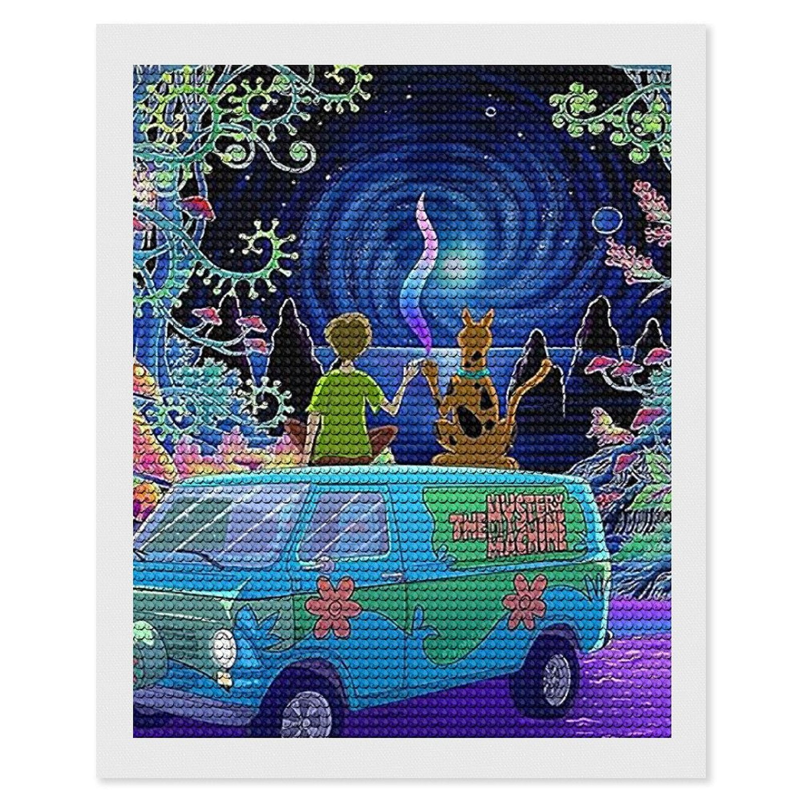 Scooby-doo Sky Horror Canvas Picture Paintings Prints Wall Hang Diamond ...