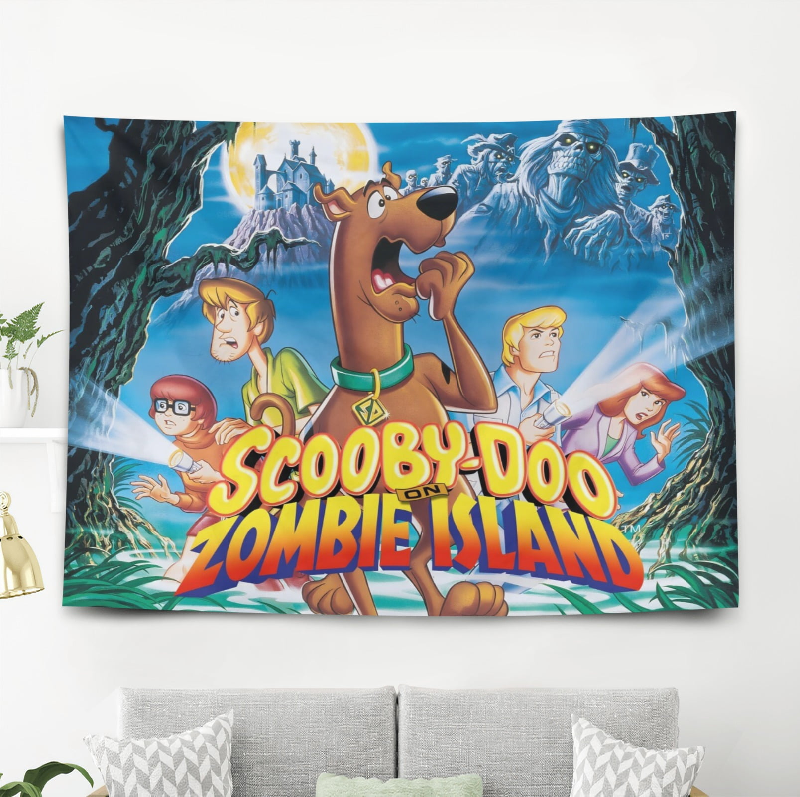 Scooby doo-Theme Anti-pilling Tapestry Gift Wall Hanging Backdrop for ...