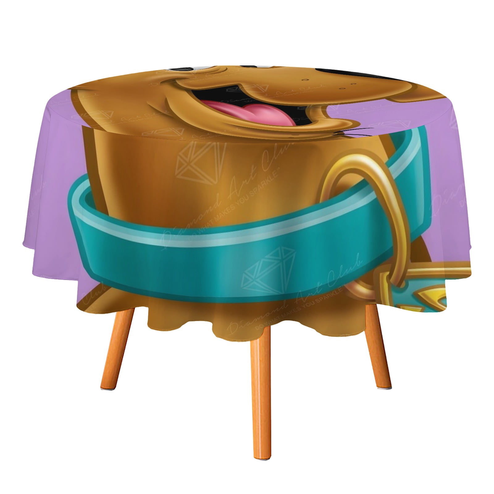 Scooby doo-Theme Round tablecloth has an iconic print, fits most tables ...