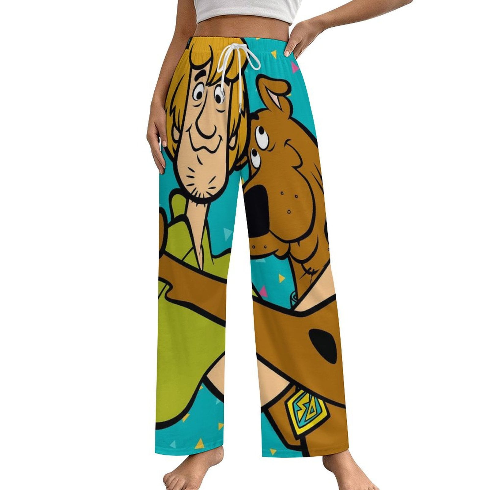 Scooby-doo Women Pajama Suit Sleepwear Long Pants Pajama Lady Pjs Set ...