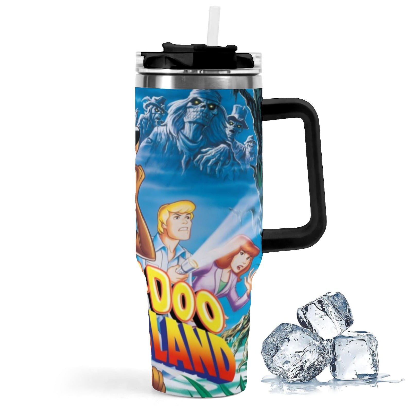 Scooby doo-theme Insulated Stainless Steel Tumbler with Handle Gifts ...