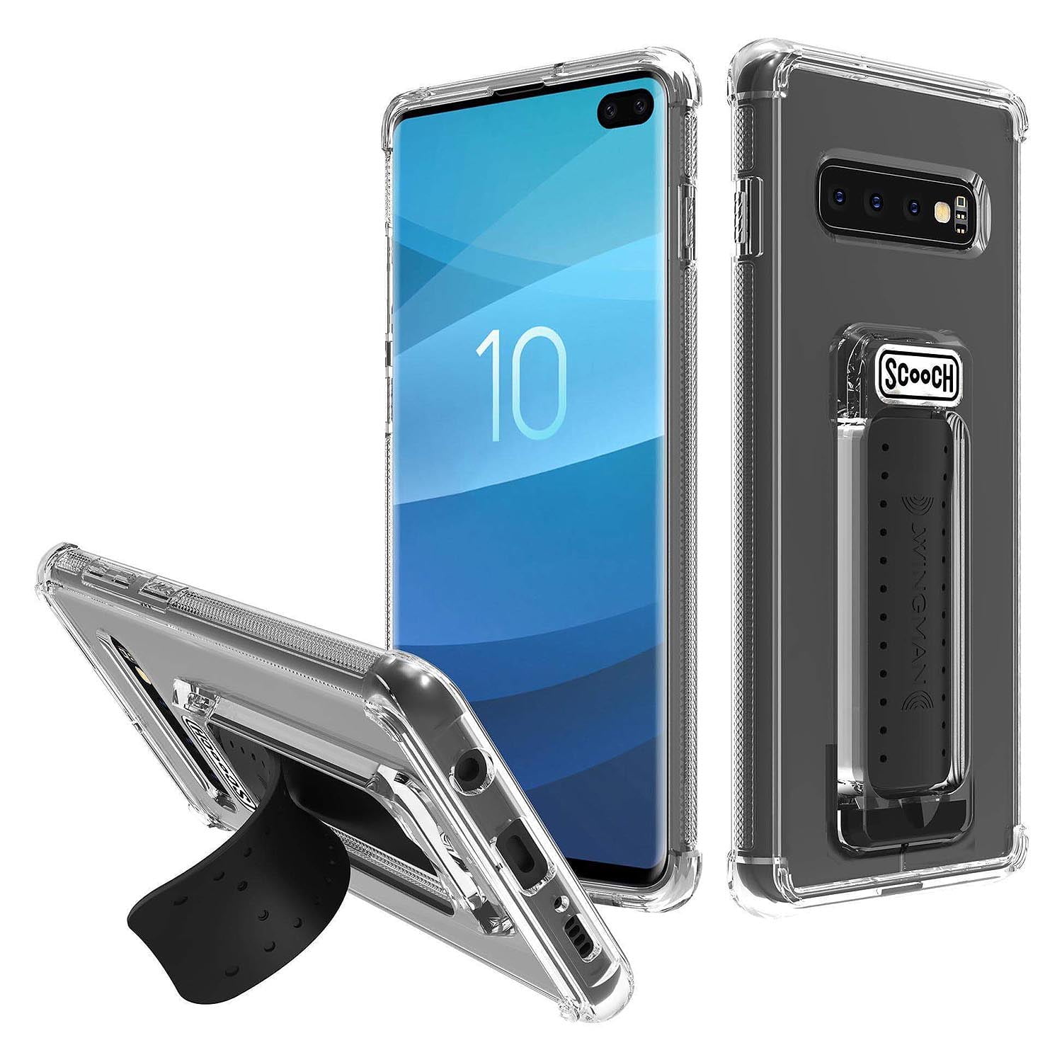 Scooch Wingman Kickstand Case for Samsung Galaxy S10 Plus - Clear ...