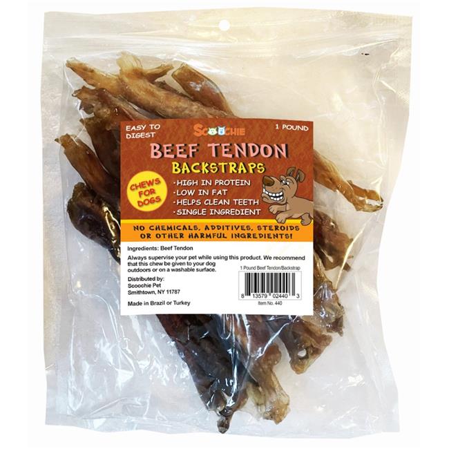 Scoochie Pet Products 298 1 lbs 12 x 9 x 11 in. Beef Tendon & Back ...