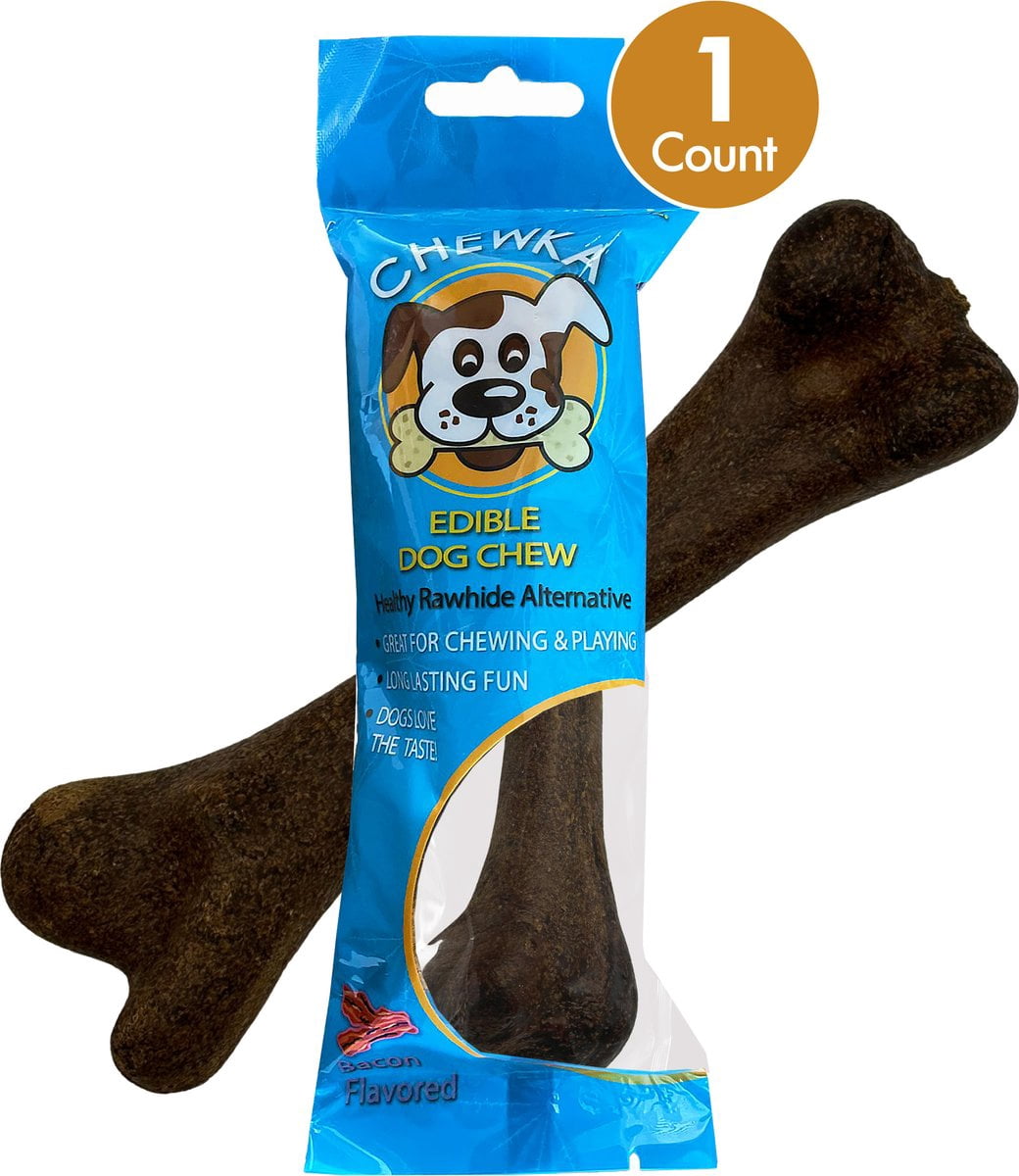 Scoochie Pet Chewka Bacon Flavored Plant-Forward Fully Digestible Dog ...