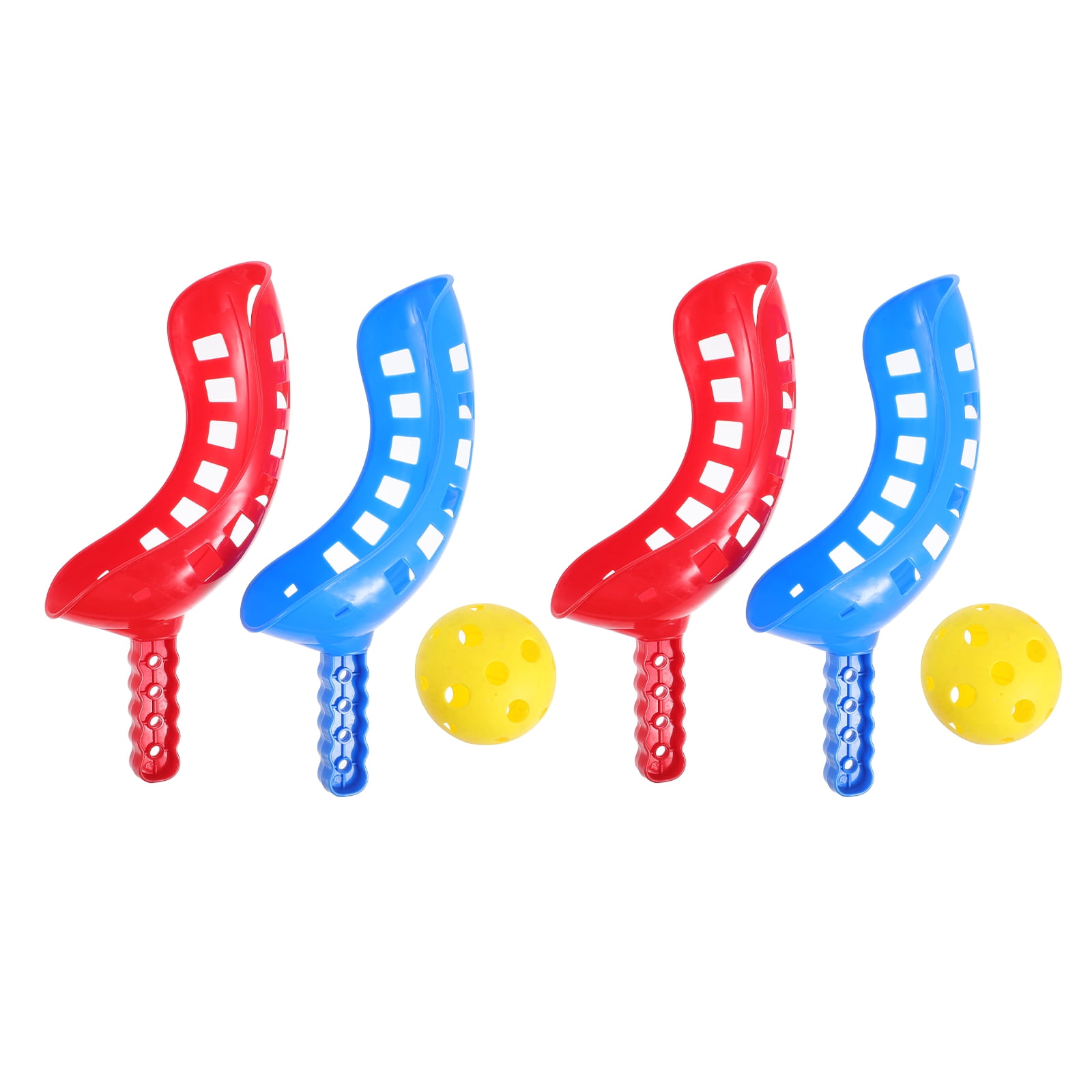 Scoop Ball Game,2 Sets Hollow Out Scoop Ball Game Launch and Catch Balls Game Children Outdoor ...