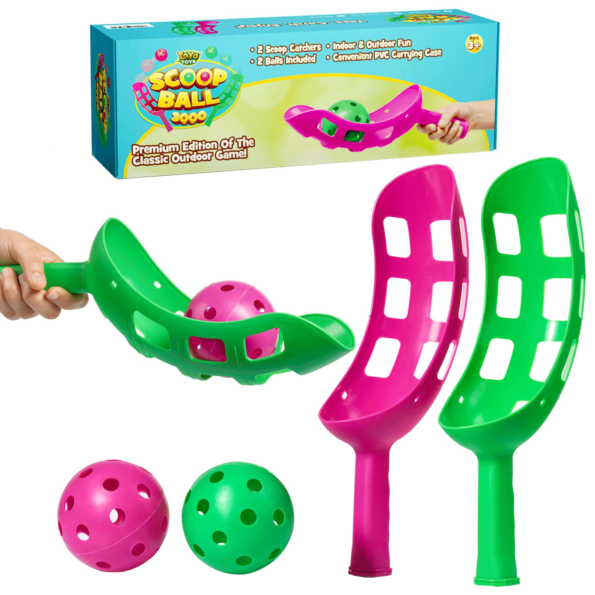 Scoop Ball Set - Toss & Catch Game For Kids - Outdoor Fun, Beach Toys ...