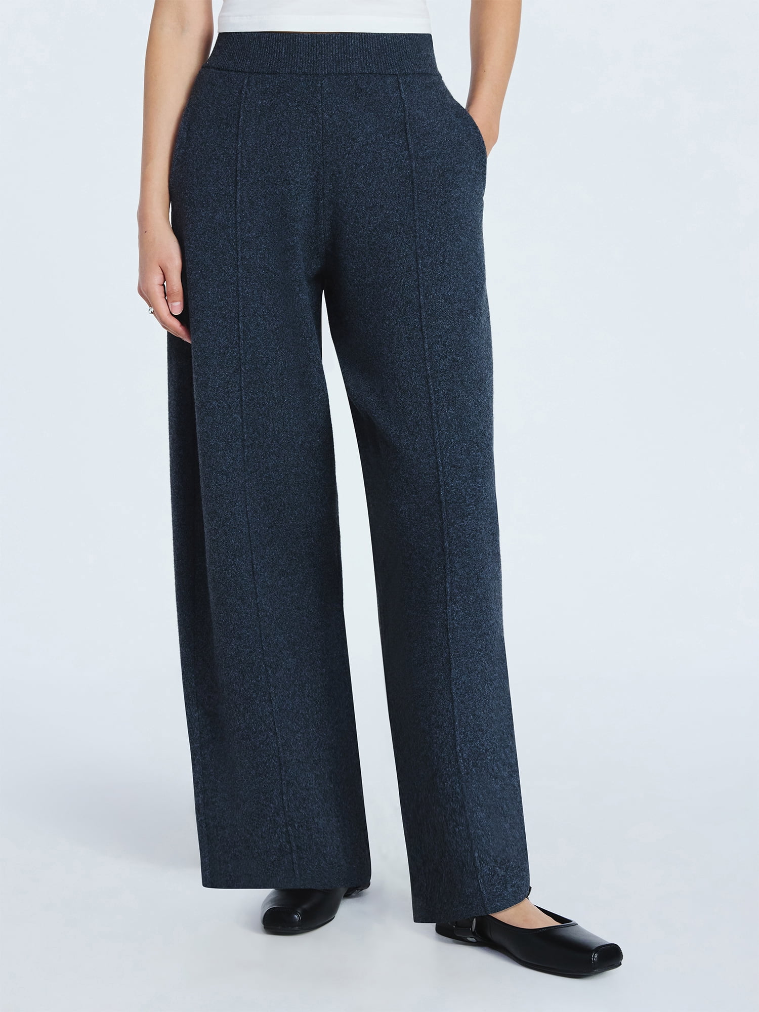 Scoop Women's Sweater Knit Barrel Pants, Sizes XS-XXL - Walmart.com