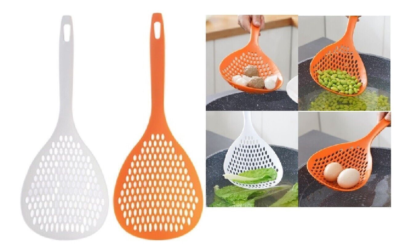 Scoop Colander Kitchen Strainer Scoop Food Drain Shovel Strainer Spoon ...