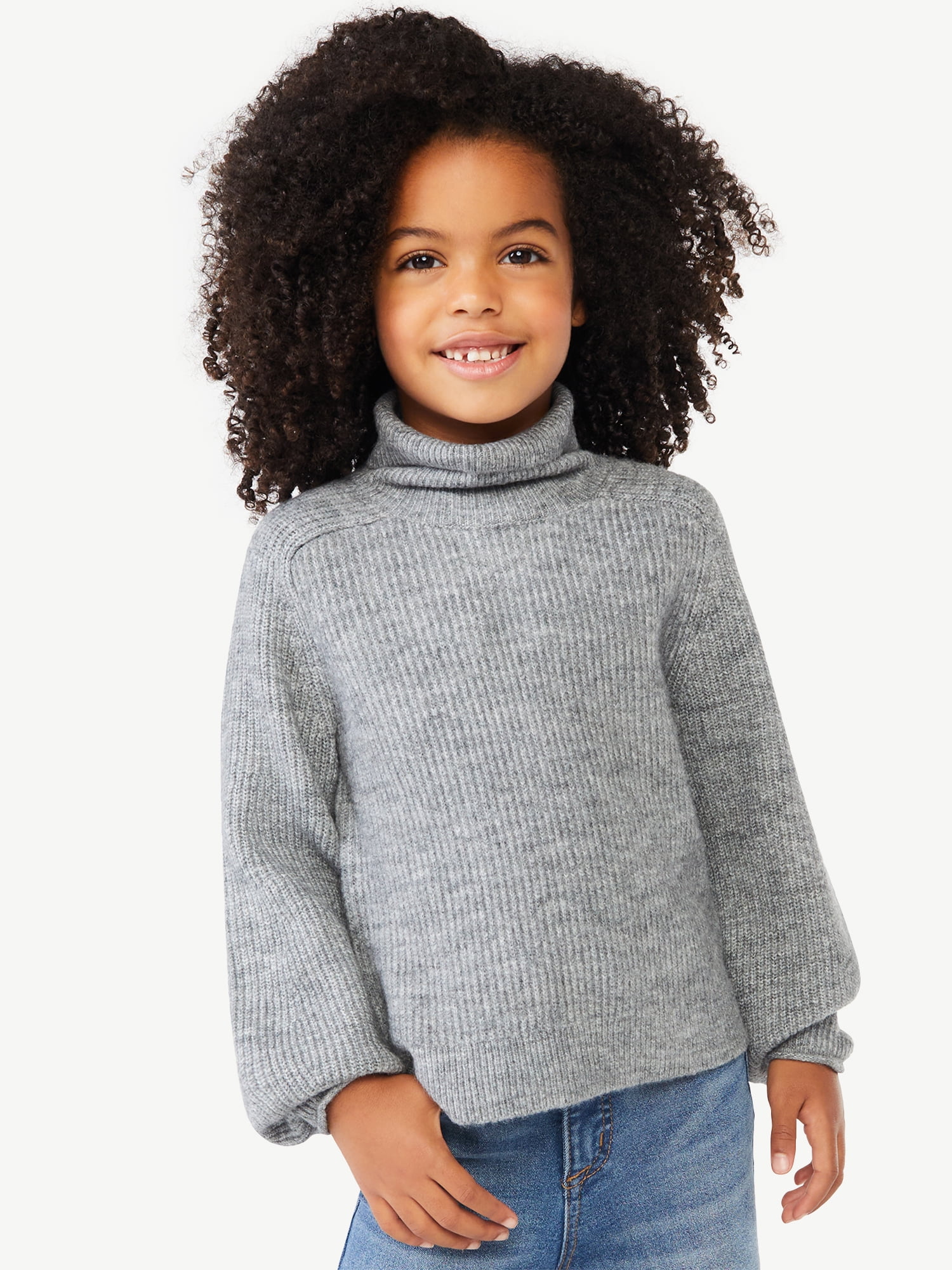 Scoop Girl's Turtleneck, Sizes 4-12 - Walmart Business Supplies