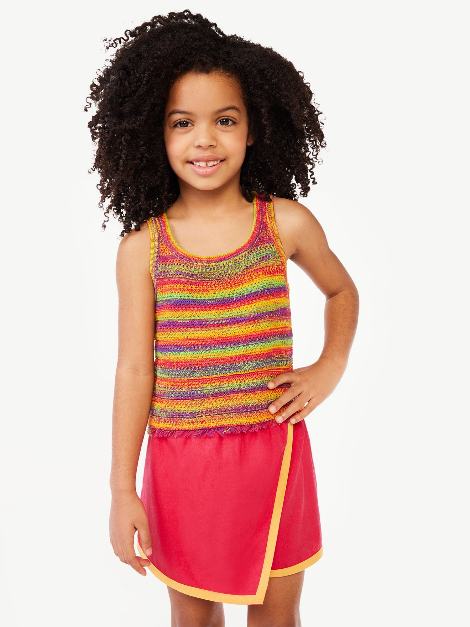 Scoop Girls Crochet Tank Top, Sizes 4-16 - Walmart.com