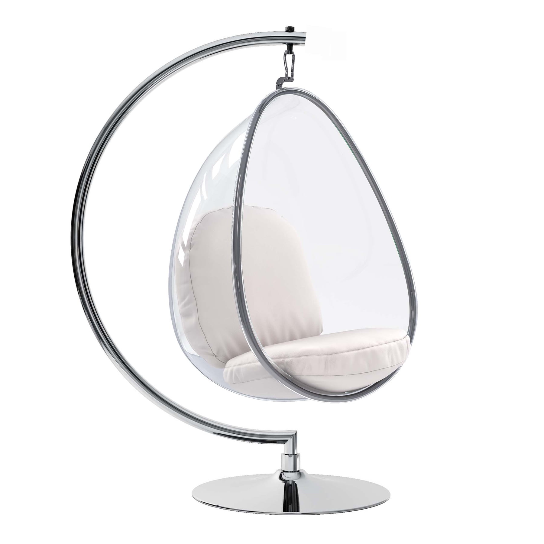 Modholic Scoop Hanging Chair With Stand, White - Walmart.com