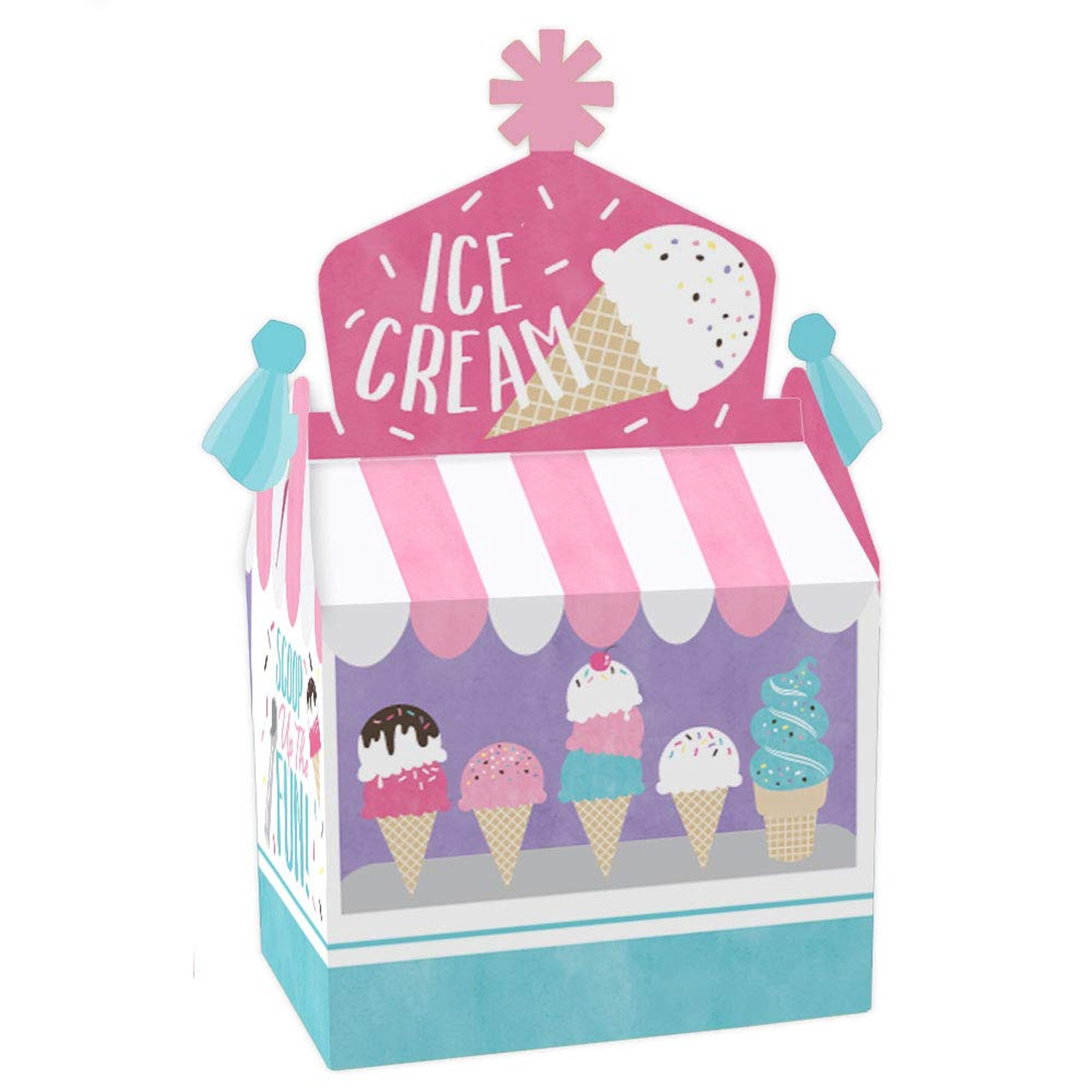 Scoop Up Joy Ice Cream Treat Box Set of 12 for Parties, Perfect for ...