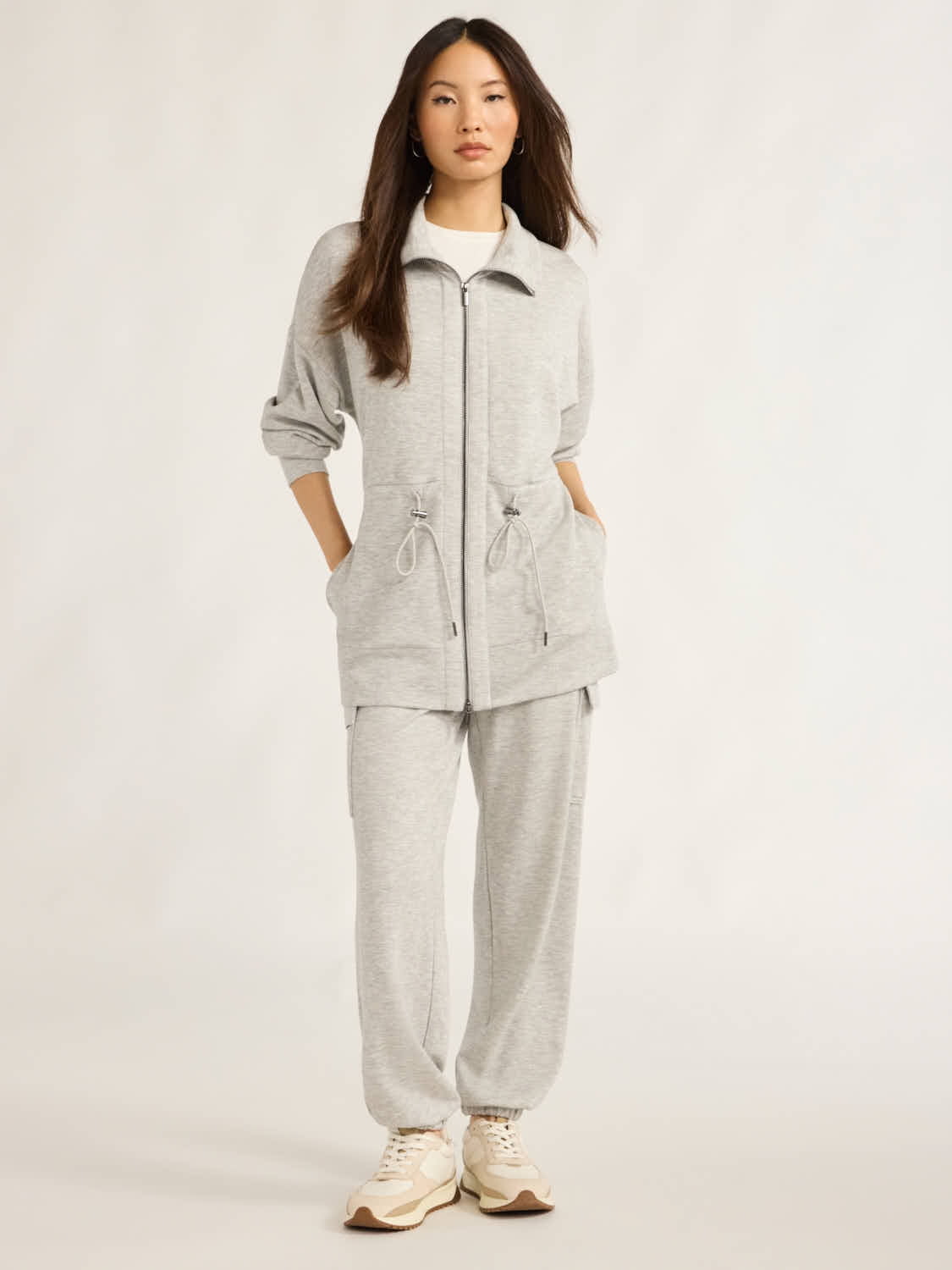 Scoop Women’s and Women's Plus Ultimate ScubaKnit Longline Drawstring ...