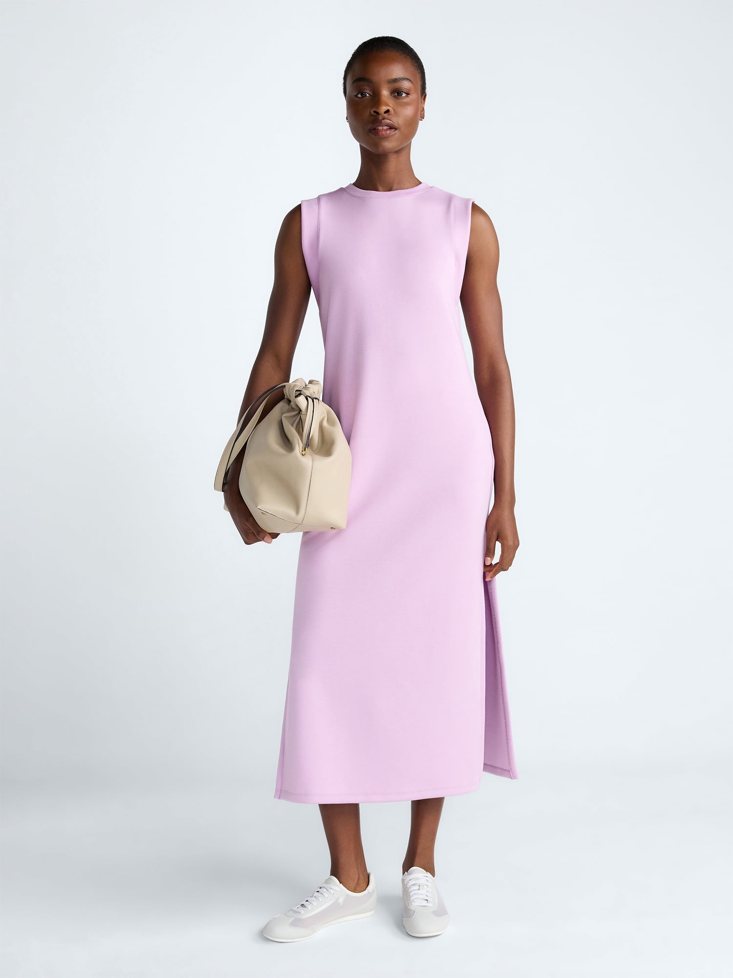 Scoop Women's and Women's Plus Scubaknit Sleeveless Maxi Dress, Sizes ...