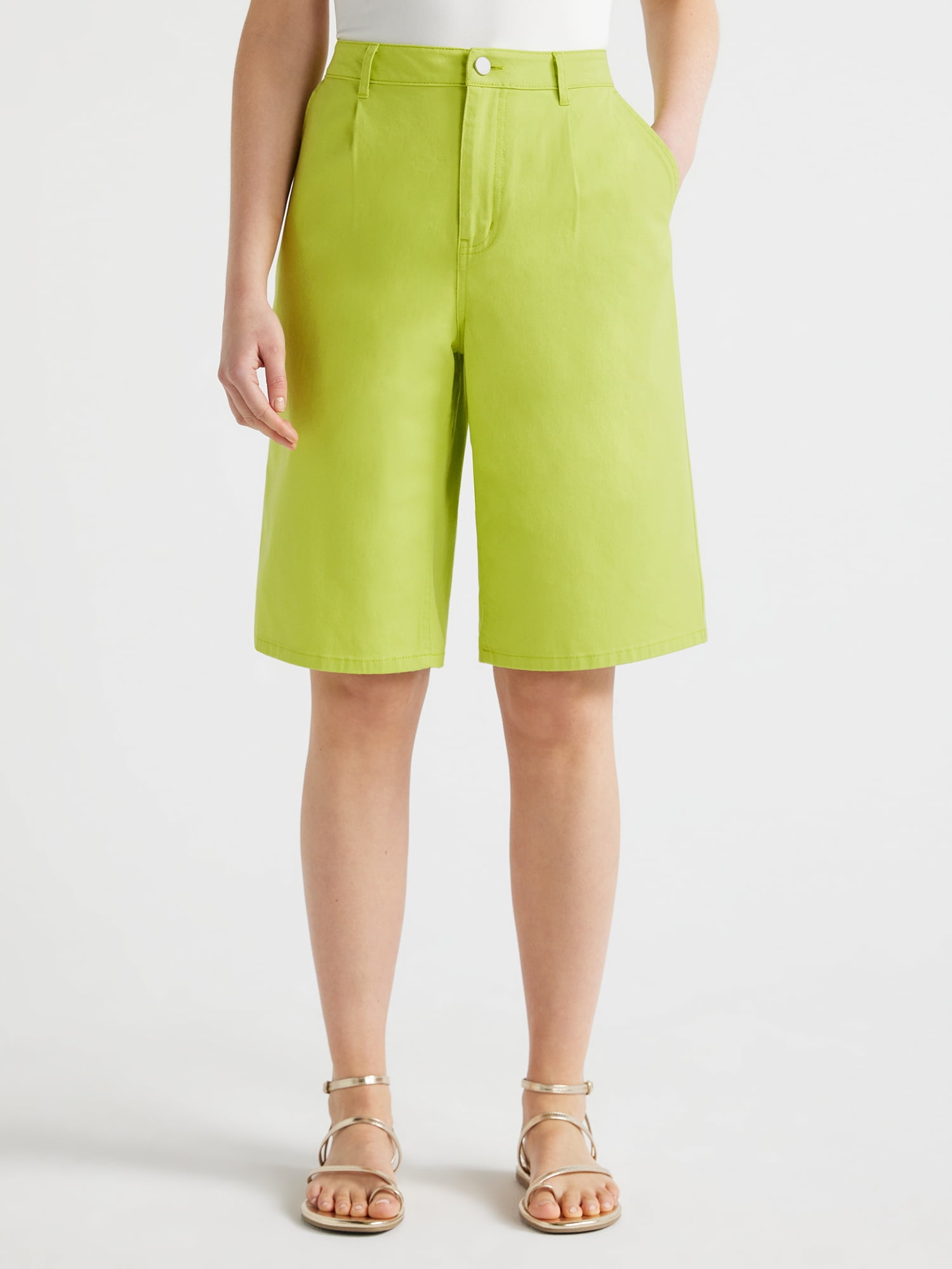Scoop Women's Bermuda Shorts, Sizes 0-18 - Walmart.com