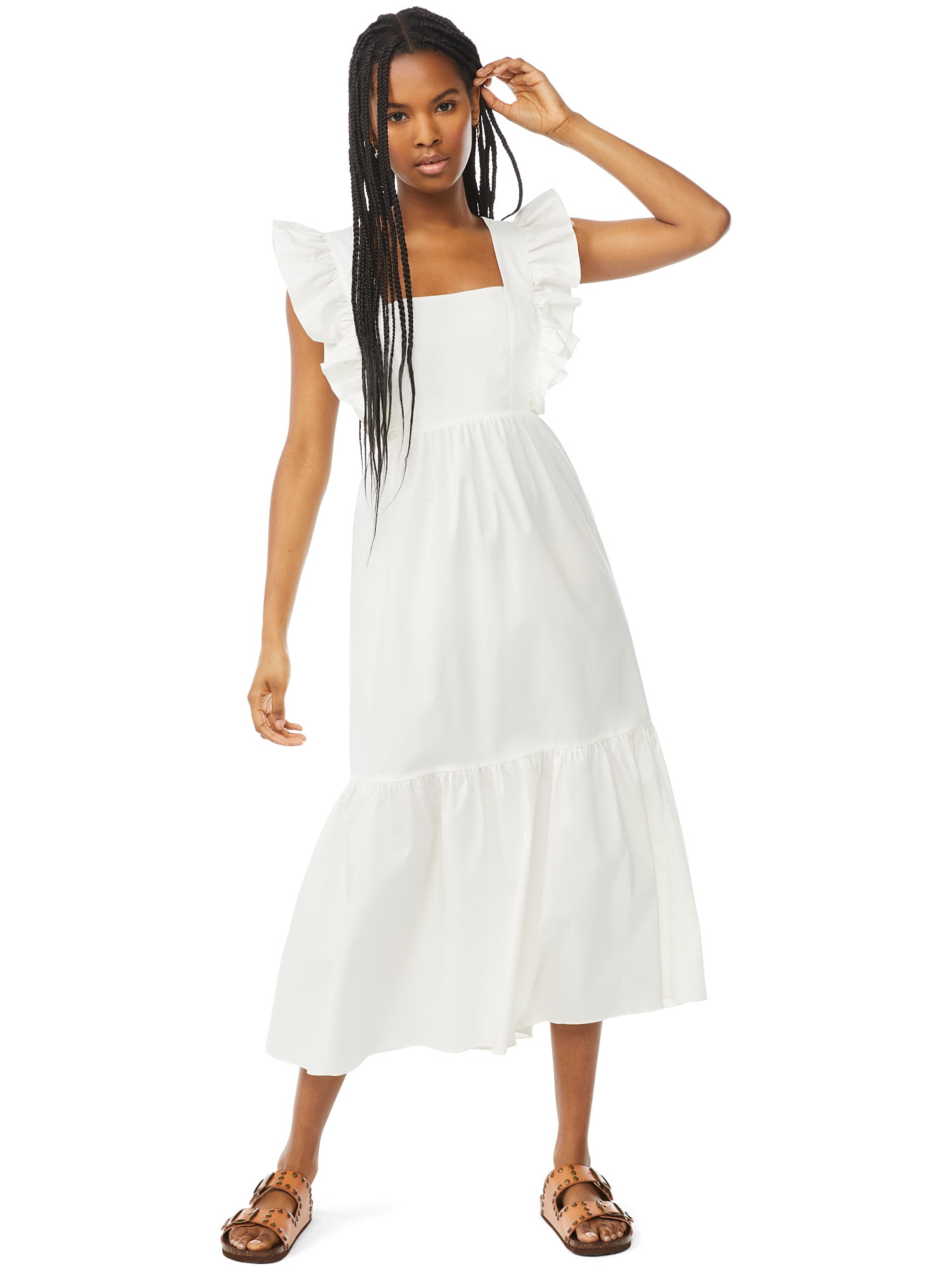 Scoop Women's Cut Out Back Maxi Dress - Walmart.com