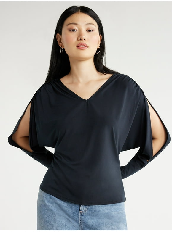 Deep V Neck Tops