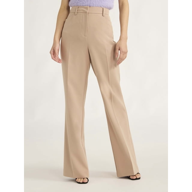 Scoop Women's and Women’s Plus Ultimate Crepe High Rise Bootcut Suit ...