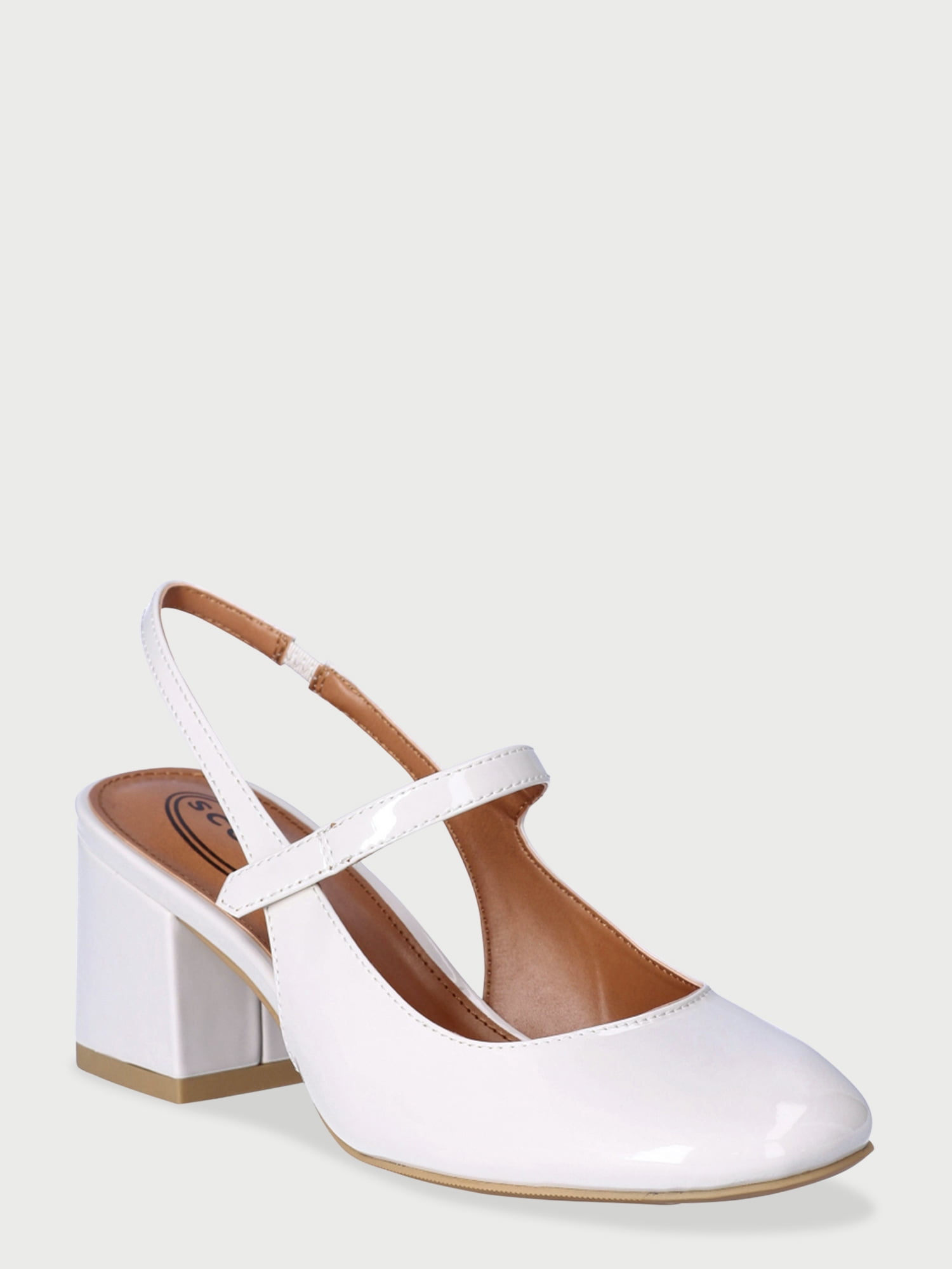 Scoop Women’s Mary Jane Slingback Block Heels - Walmart.com