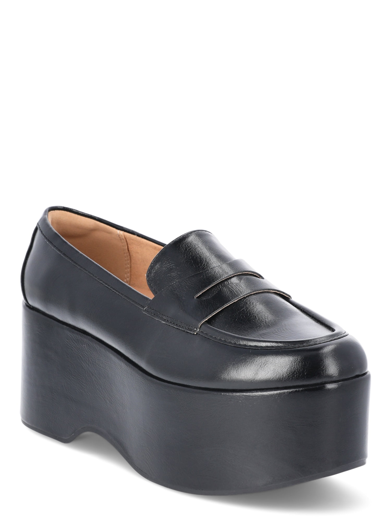 Scoop Women’s Platform Penny Loafers - Walmart.com