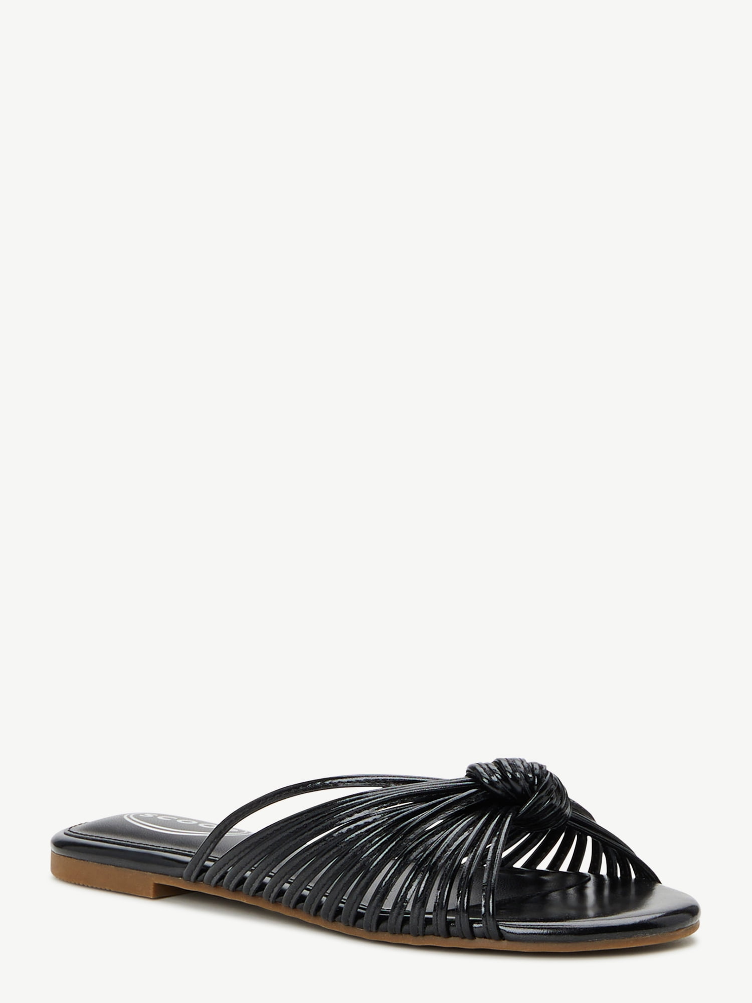 Scoop Women's Strappy Knot Slide Sandals, Sizes 6-11 - Walmart.com