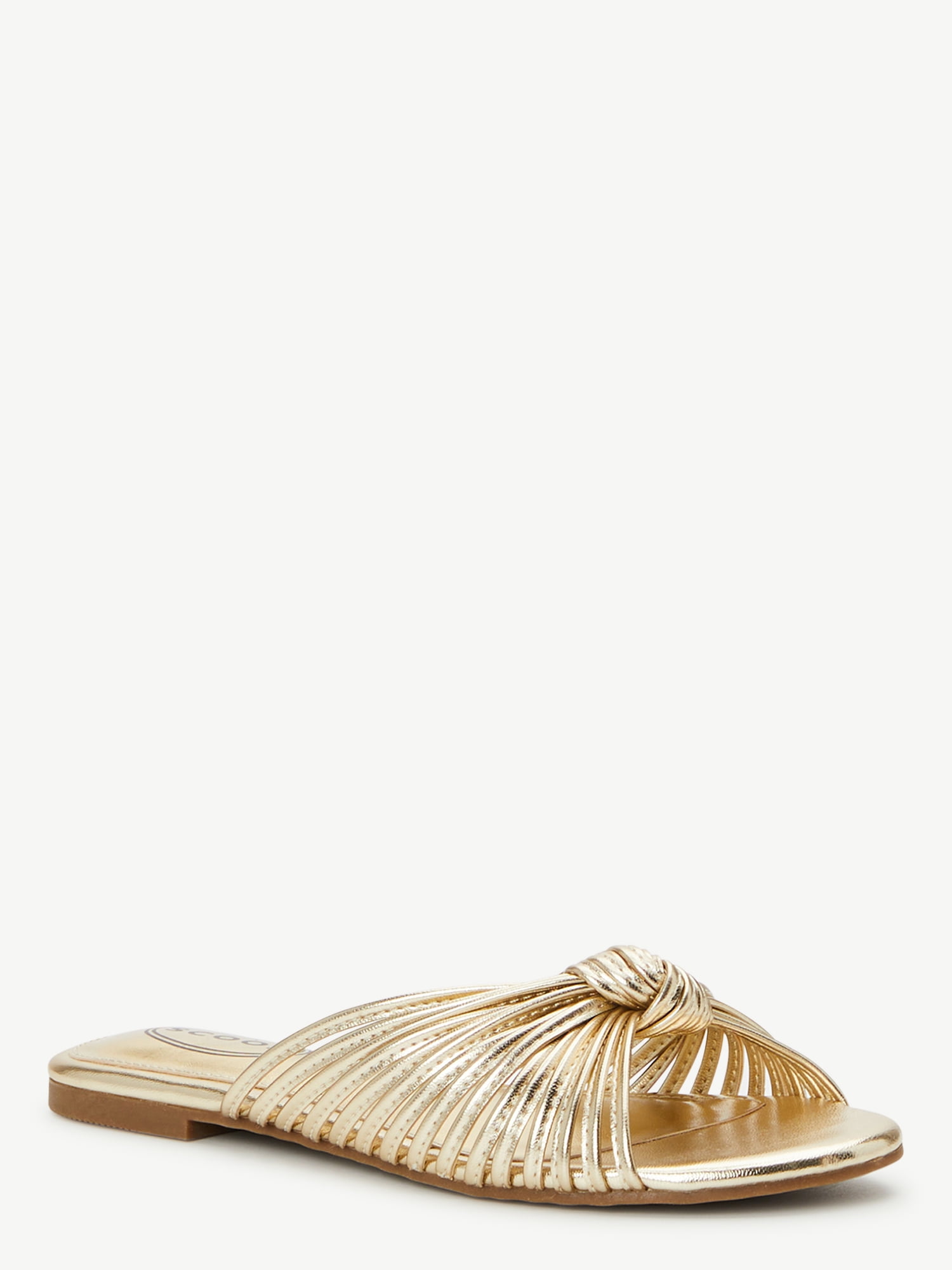 Scoop Women's Strappy Knot Slide Sandals, Sizes 6-11 - Walmart.com