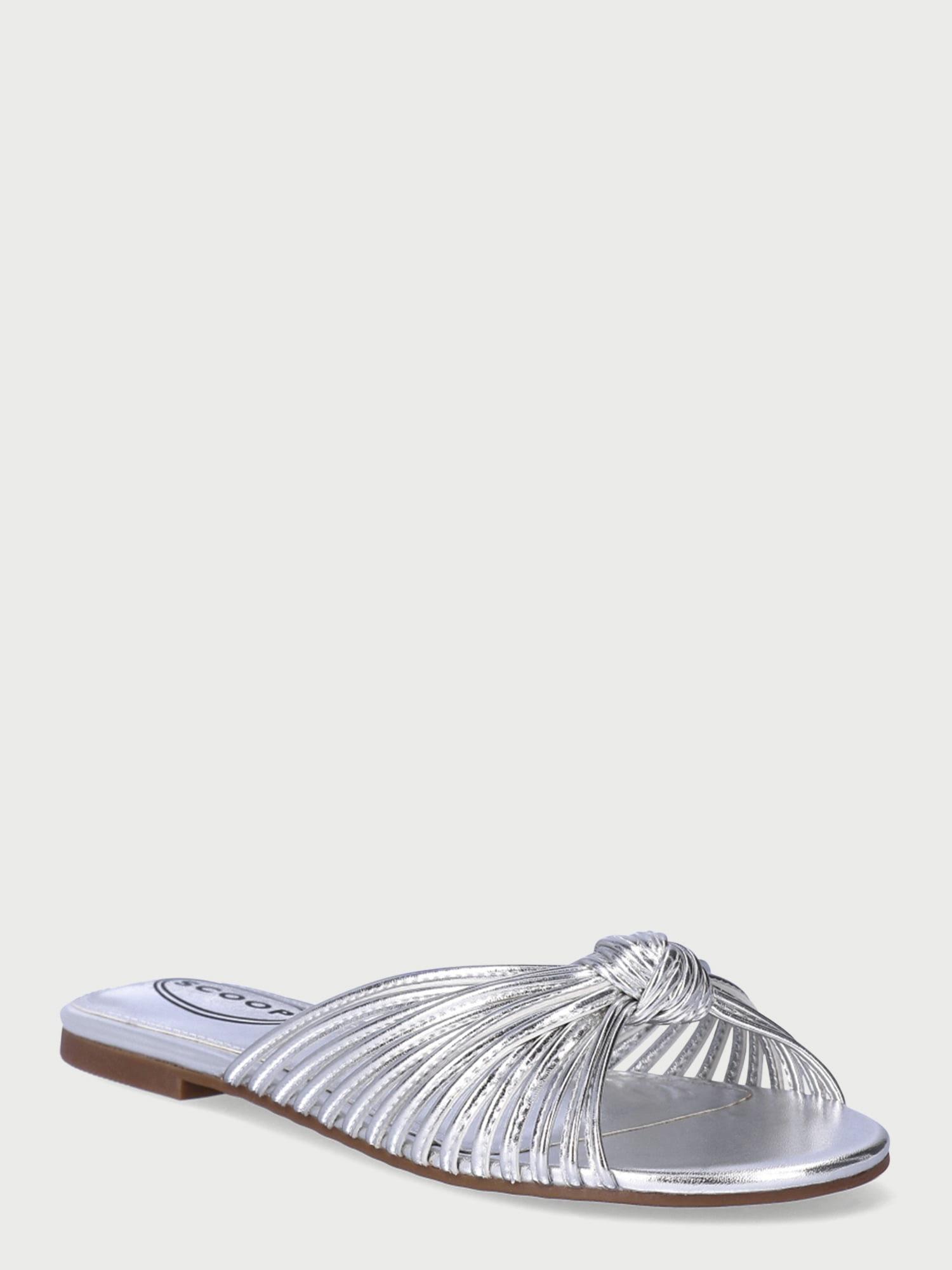 Scoop Women's Strappy Knot Slide Sandals, Sizes 6-11 - Walmart.com
