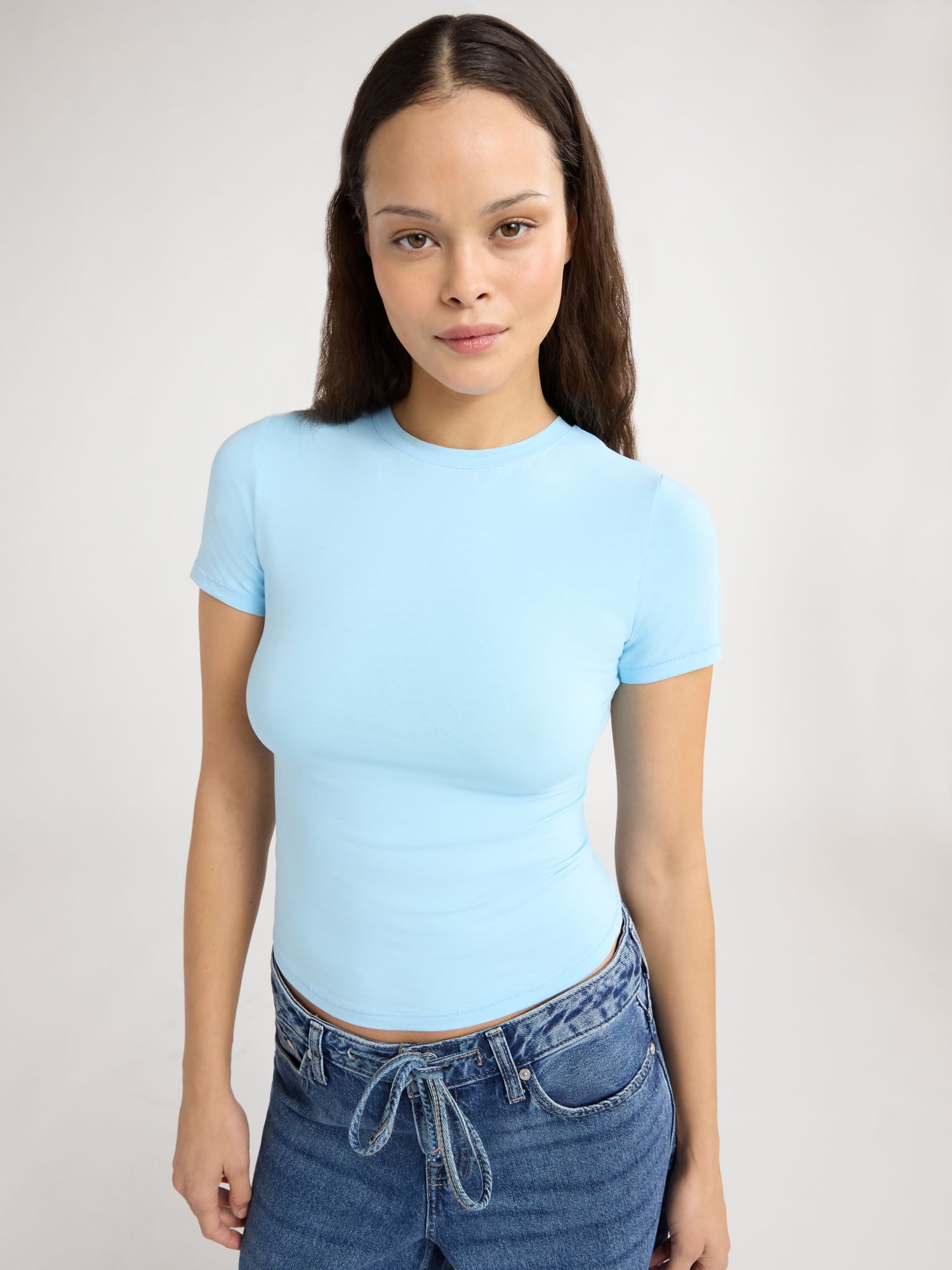 Scoop Ultimate Refined Jersey Knit Fitted Baby Tee - Walmart.com