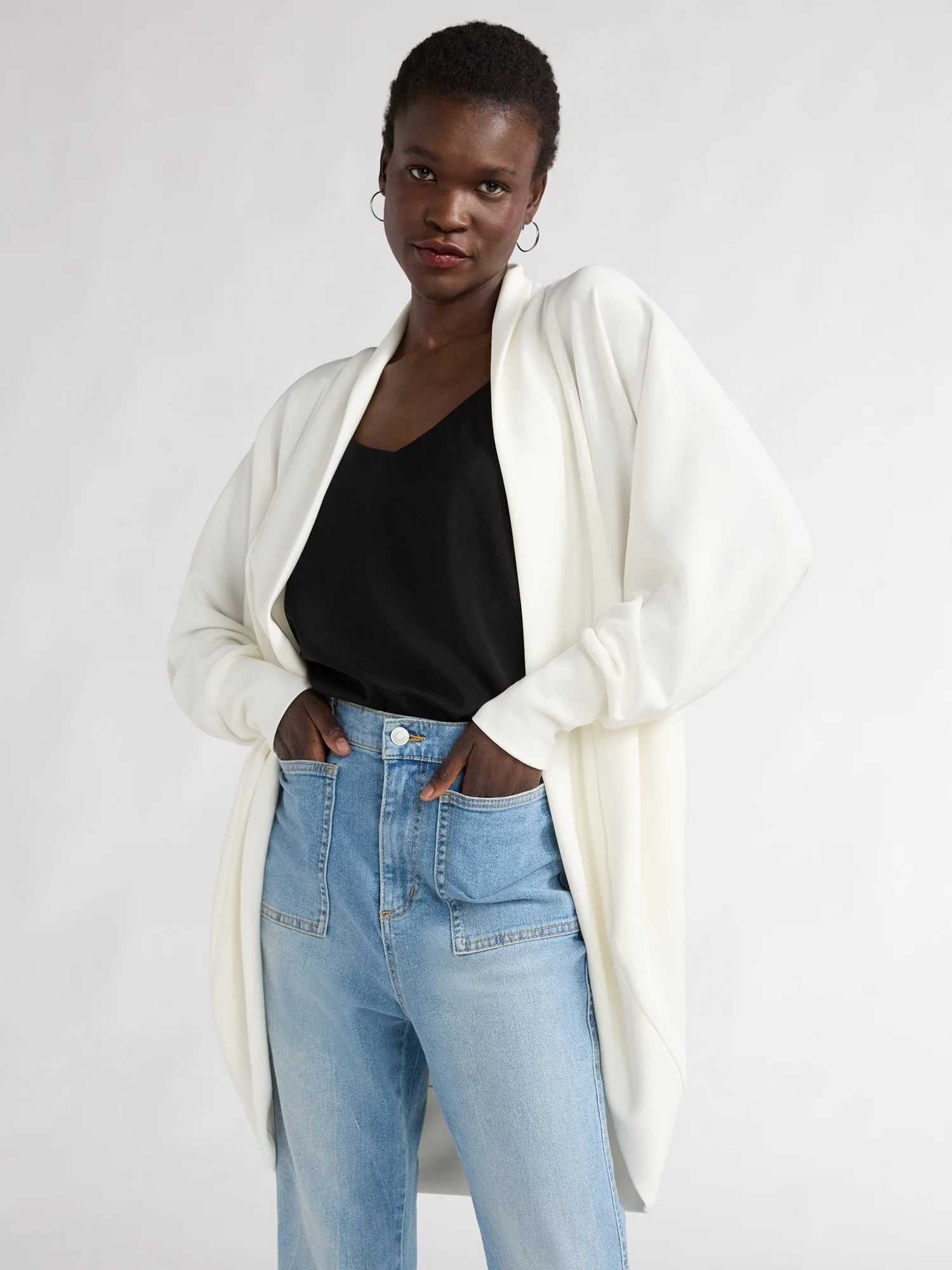 Scoop Women’s Ultimate ScubaKnit Cardigan, Sizes XS-XXL - Walmart.com