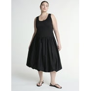 Free Assembly Women's Mixy Tank Dress, Sizes XS-XXL - Walmart.com