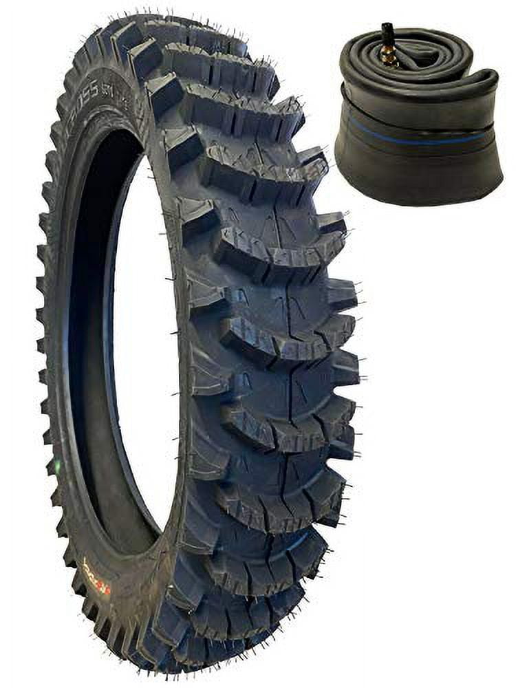 Scoop36 110/100-18 Sand Mud Dirt Bike Tire with Heavy Duty 2.5mm Inner ...