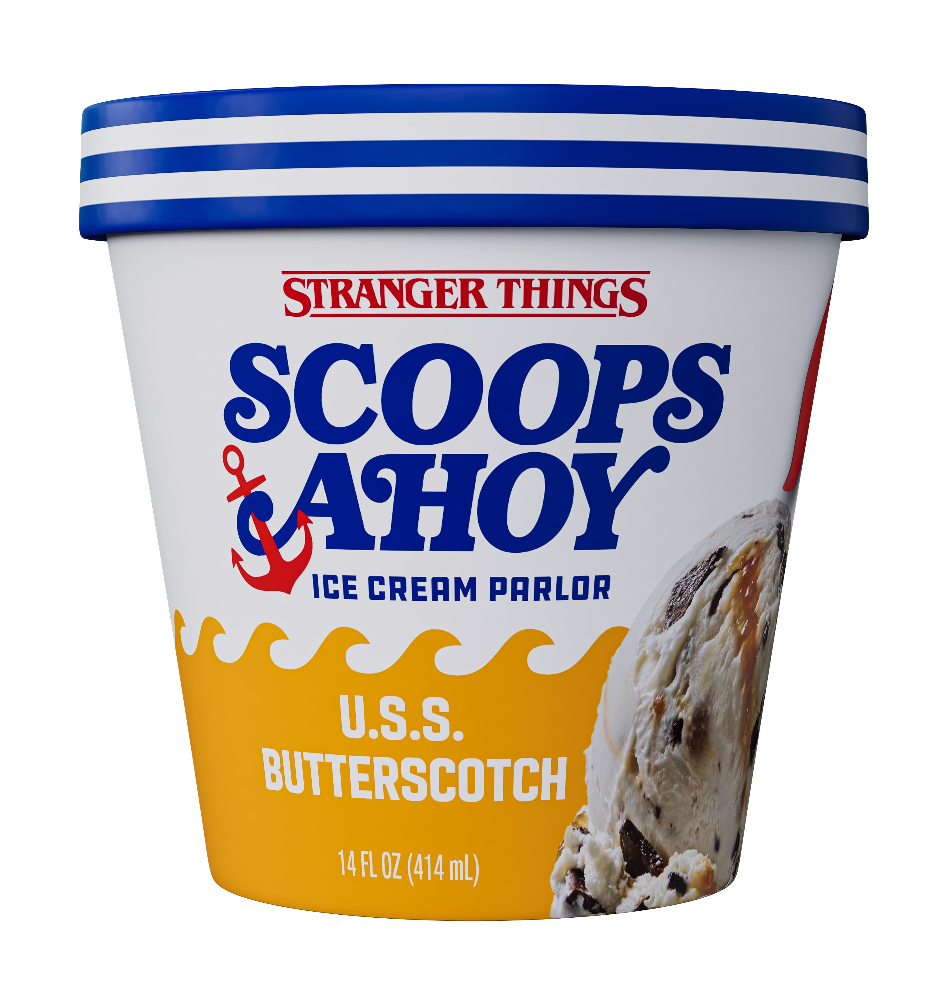 Scoops Ahoy USS Butterscotch Ice Cream, 14 fl oz Stranger Things ...