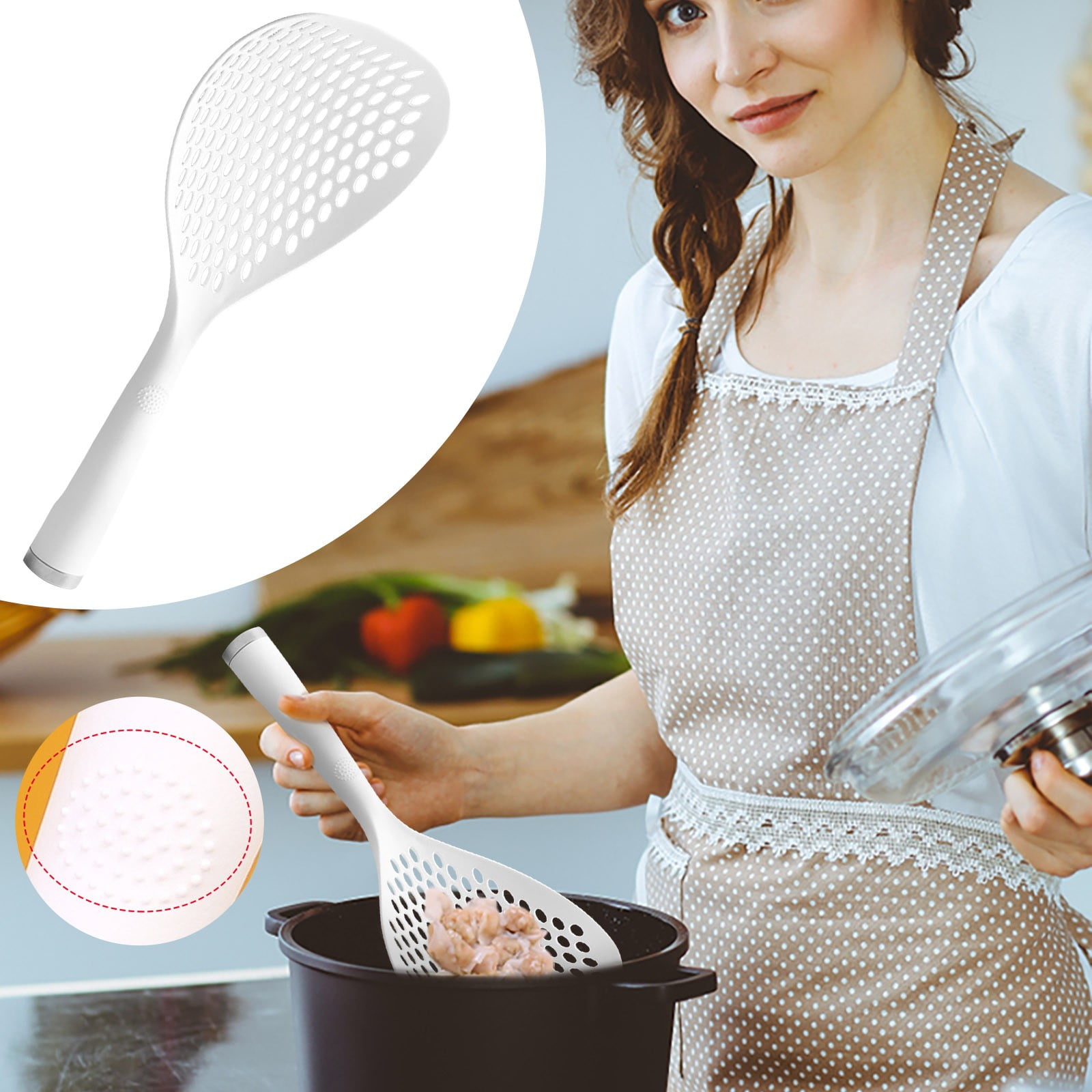 Scoops For Food Small Kitchen Supplies Hot Pot Noodle Spoon ...