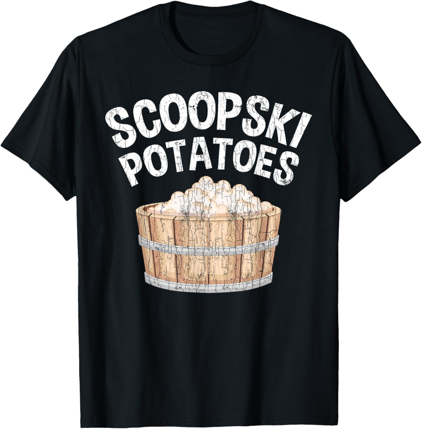 Scoopski Potato Funny Potatoes Vegetables Chips Graphic T-Shirtmen and ...