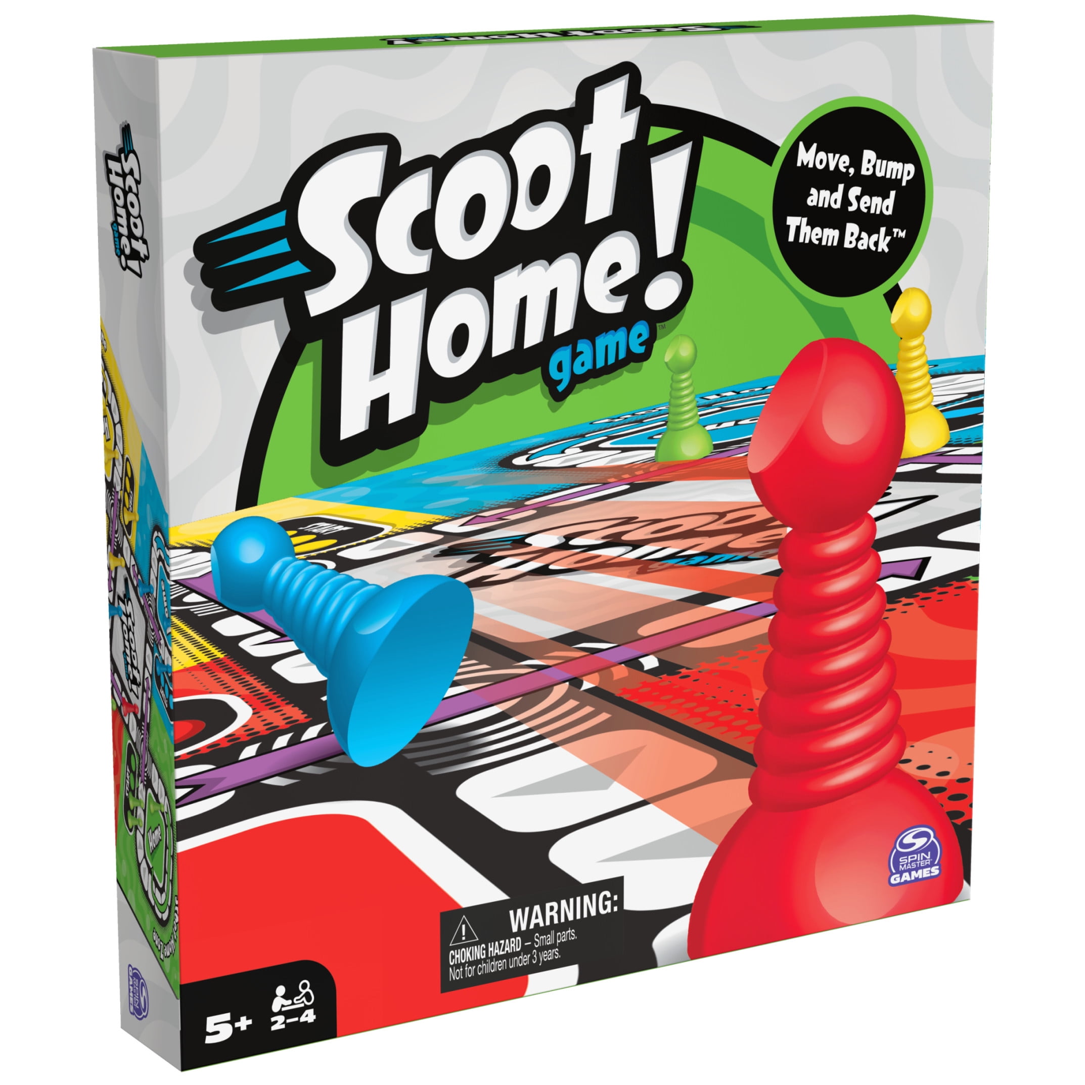 Spin Master Games Scoot Home Board Game, Family Fun for Kids Ages 5 and ...