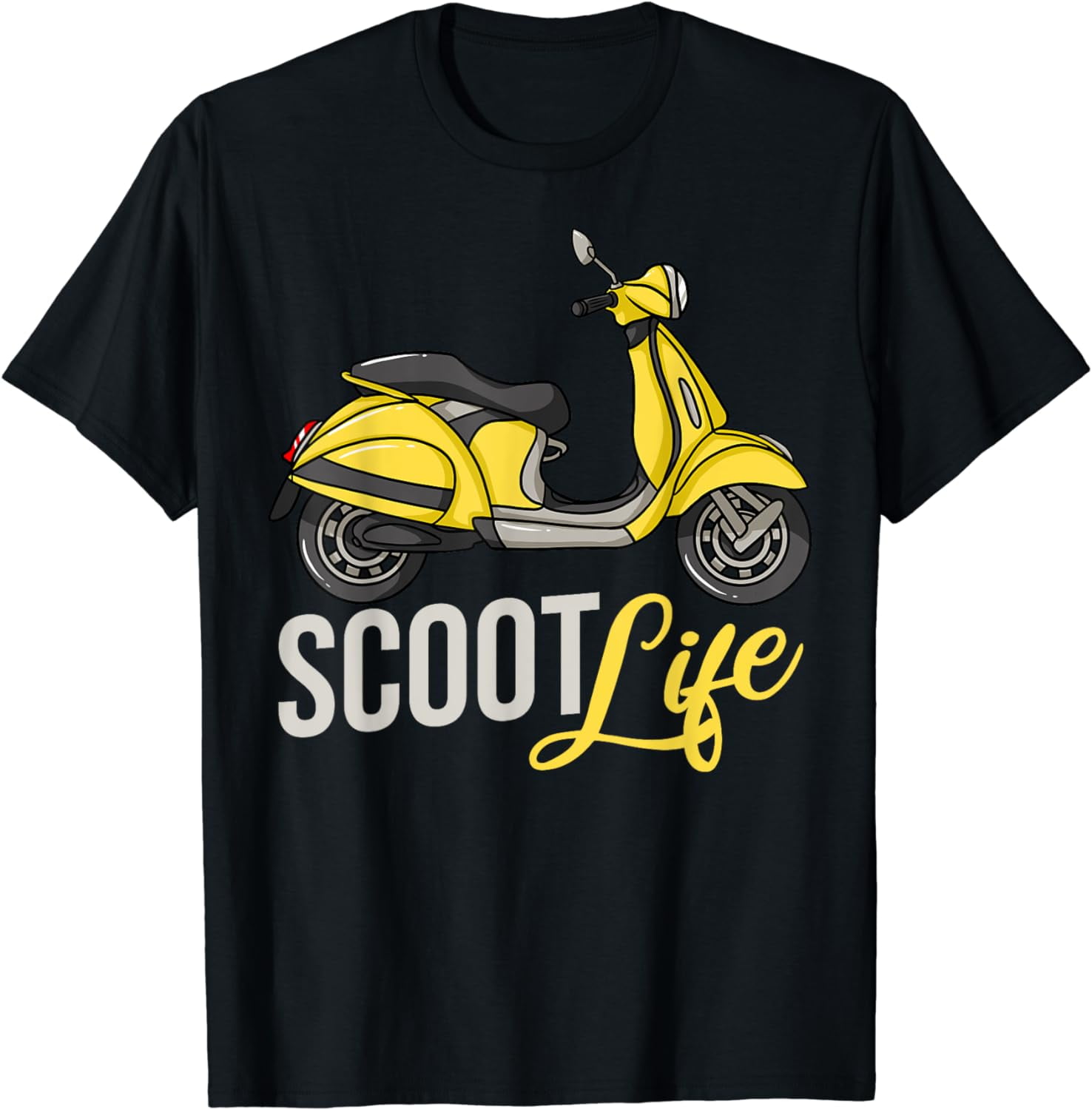 Scoot Life Moped Scooter Motor Rider T-Shirt - Walmart.com