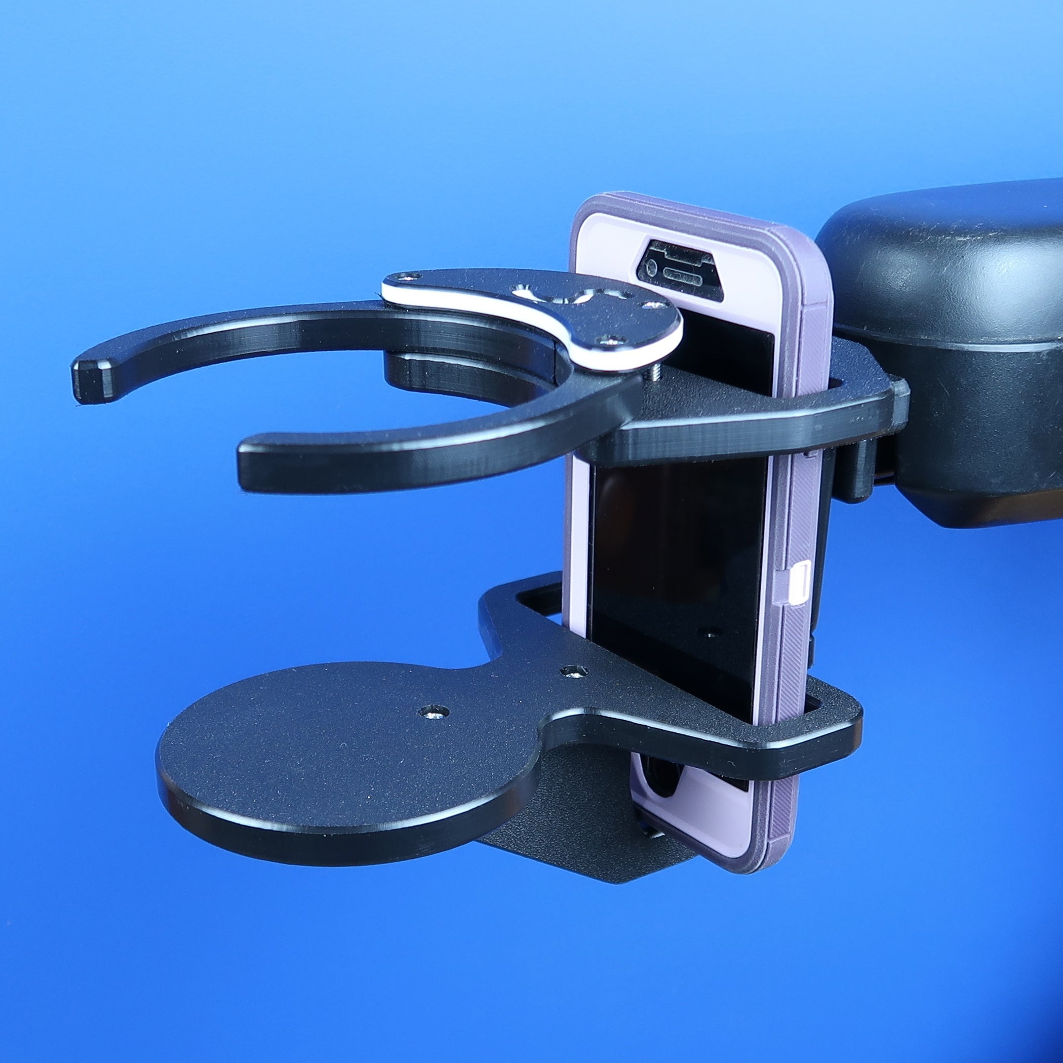 Scooter Combo Smart Phone and Adjustable Drink Holder Left Hand ...