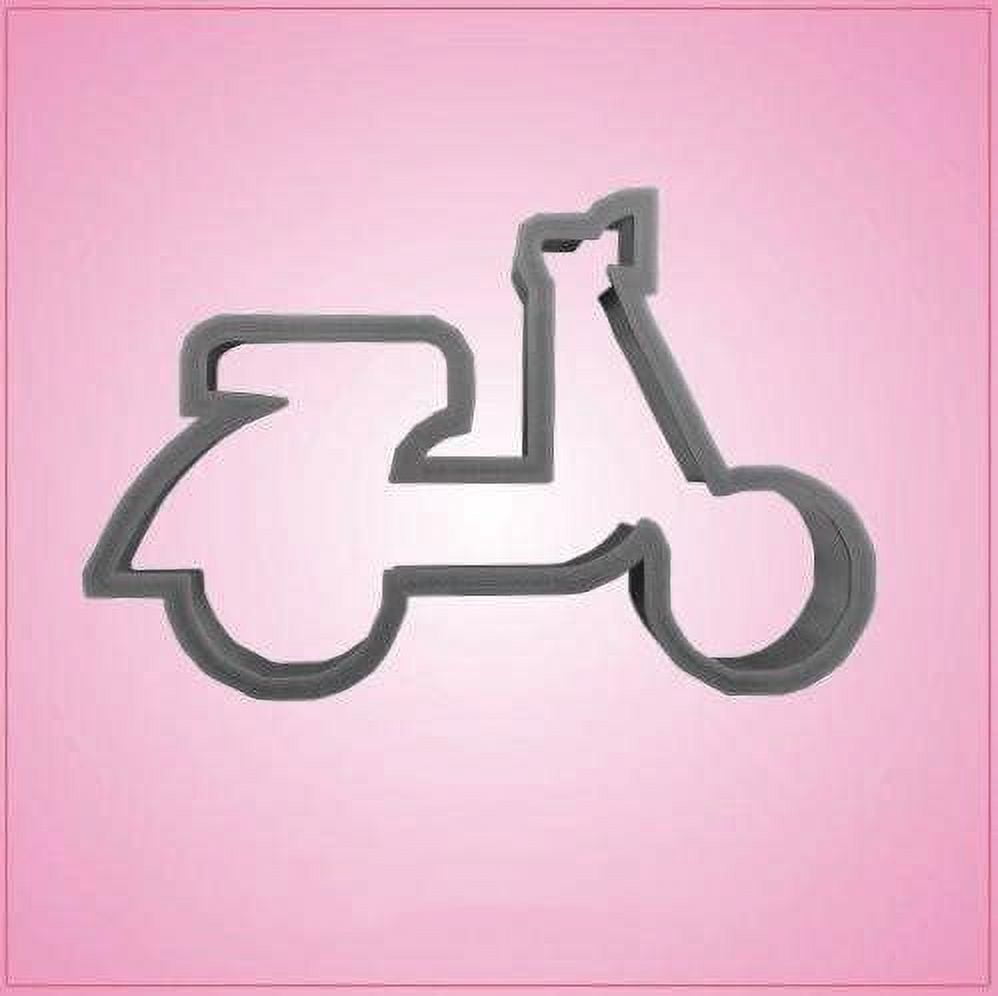 "Scooter Cookie Cutter 2-3/4 inches tall, just over 4 inches wide ...