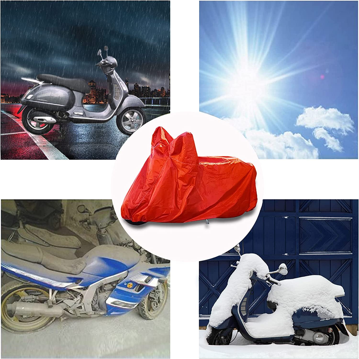Weatherproof Folding Scooter Cover, Lightweight Electric Wheelchair ...