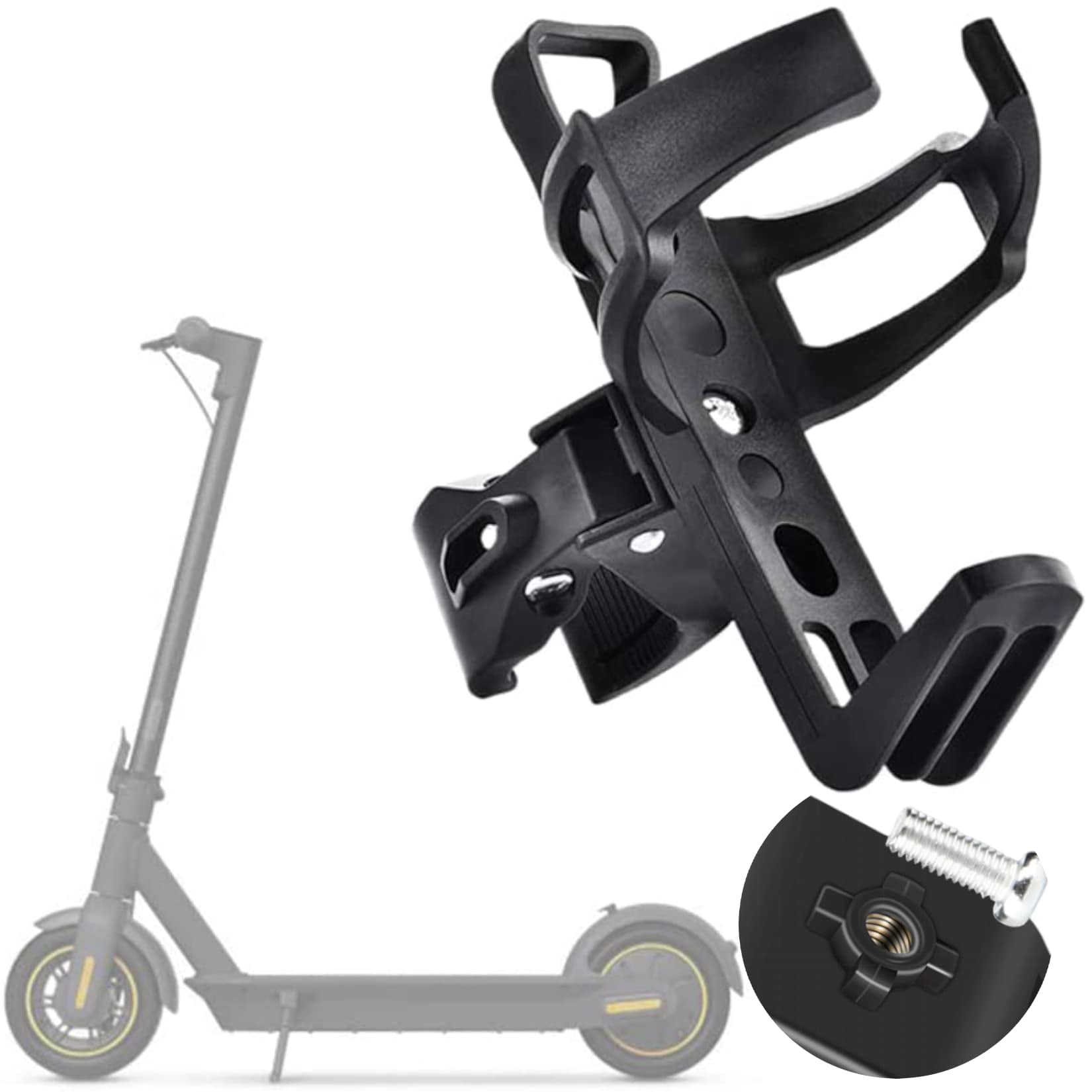 Scooter Cup Holder, Bike Bottle Holder 360 Degrees Rotation, Anti-Slip ...