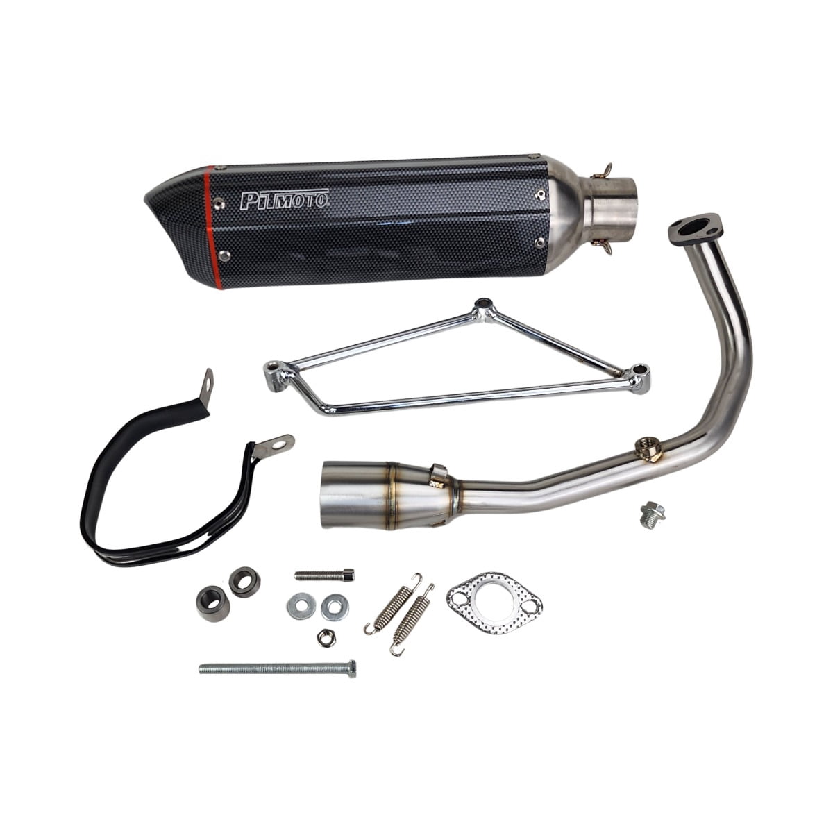 Scooter Exhaust - QMB 49cc, 50cc High Performance Exhaust - Walmart.com