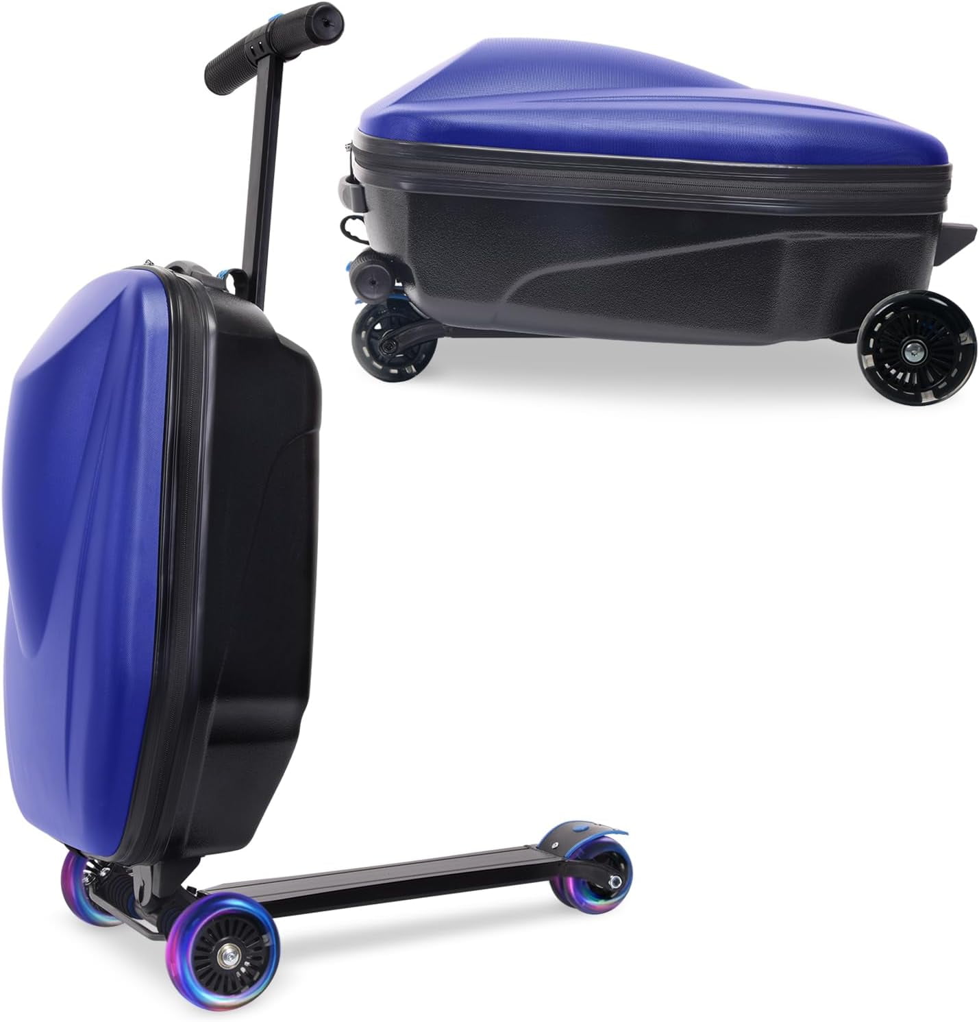 Scooter Hardshell Ride On Luggage for Adults,Multifunctional 2-in-1 ...