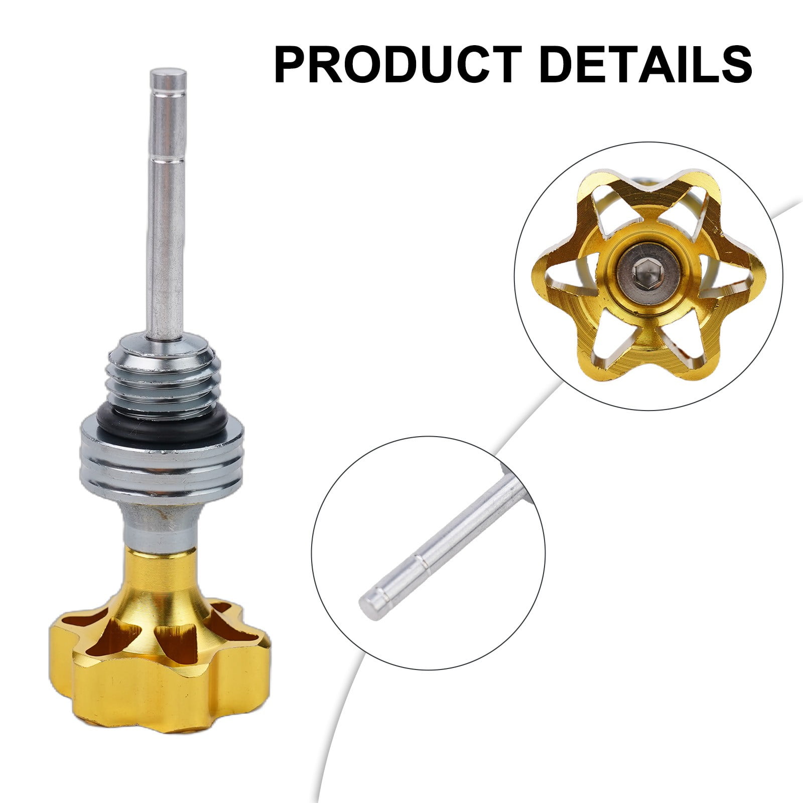 Scooter Motorcycle Engine Oil Dipstick Cap Engine Crankcase Oil Level ...