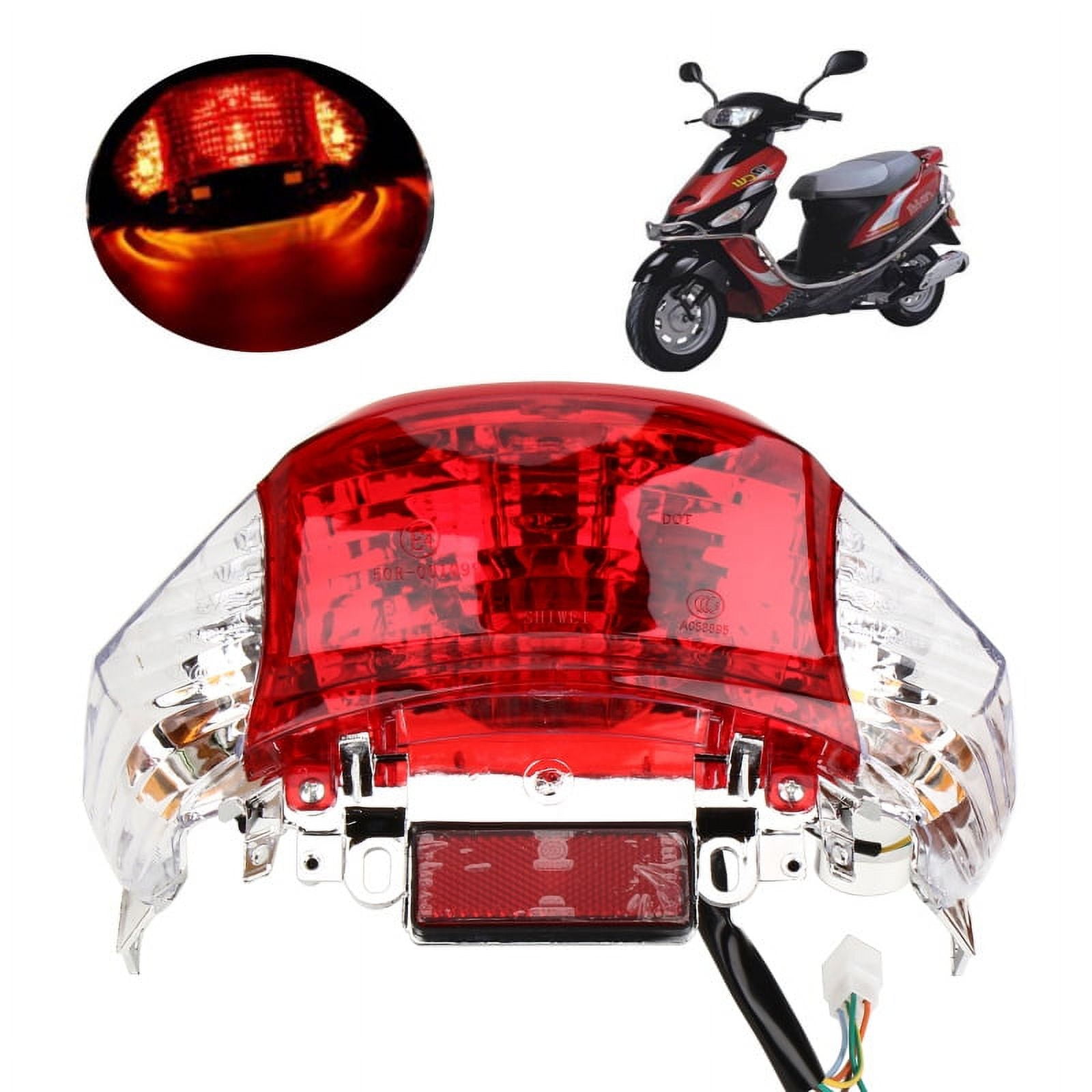 Scooter Motorcycle Tail Light Rear Brake Turn Signals Taillight ...