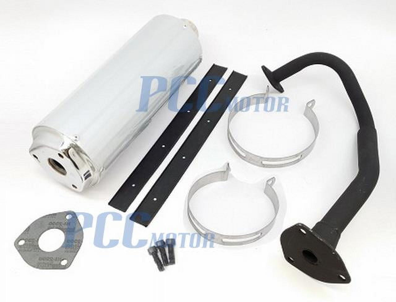 Scooter Muffler Exhaust GY6 125cc 150cc Moped ATV GY-6 EX25 - Walmart.com